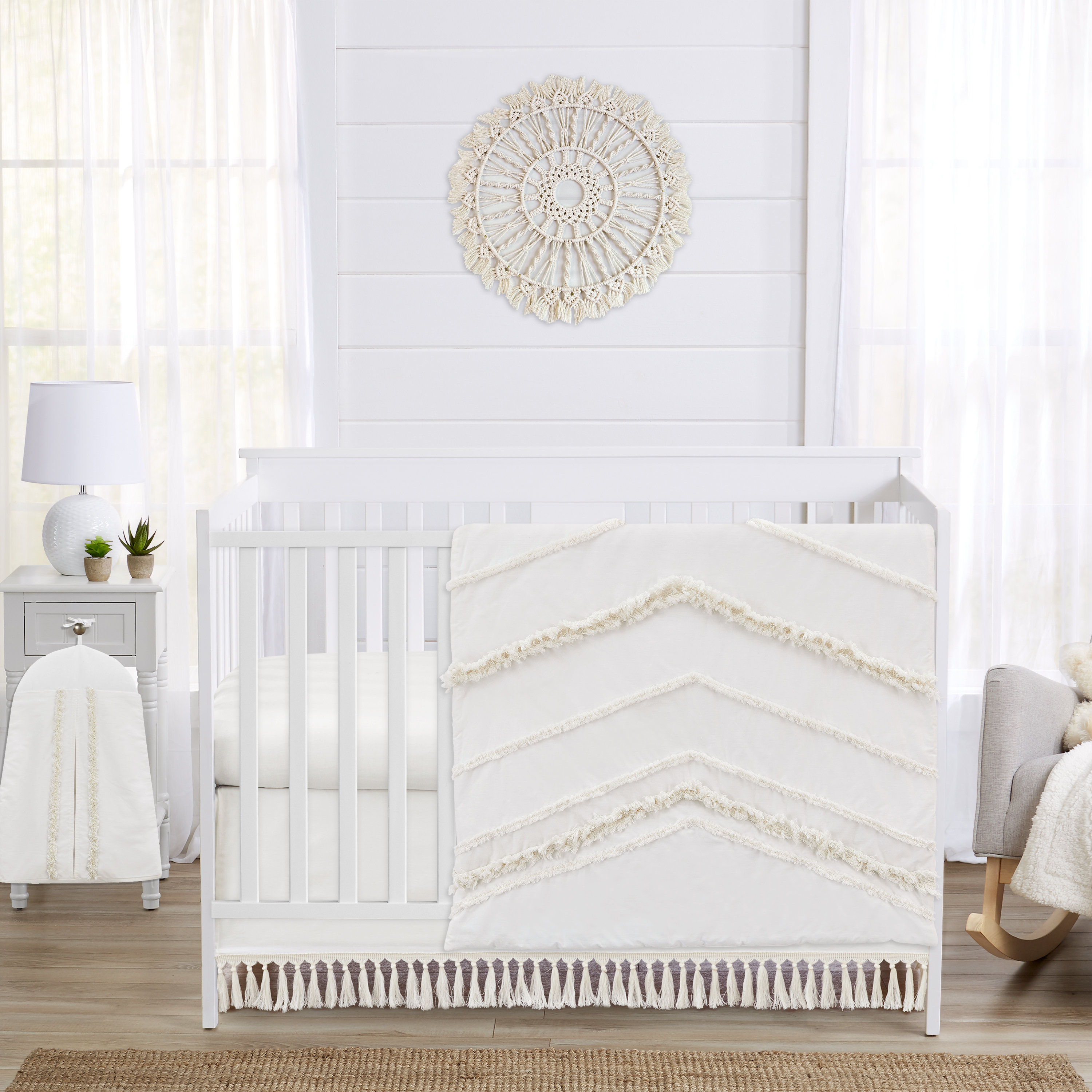 Sweet Jojo Designs Boho Fringe 4 Piece Crib Bedding Set & Reviews | Wayfair