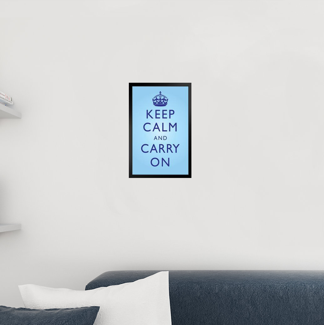 Trinx Keep Calm Carry On Motivational Inspirational WWII British Morale ...