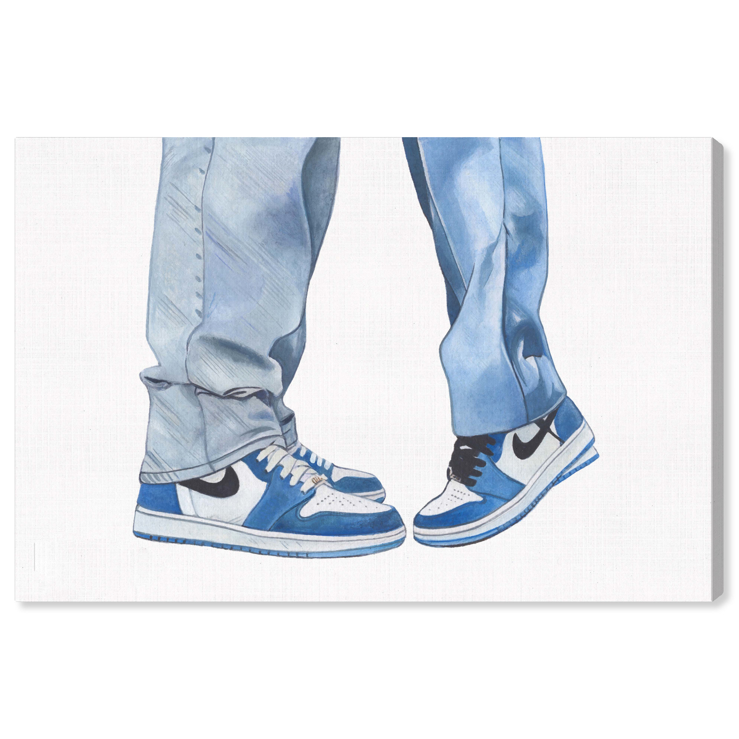 Red Barrel Studio® Teaghen Blue Valentine On Canvas Print | Wayfair