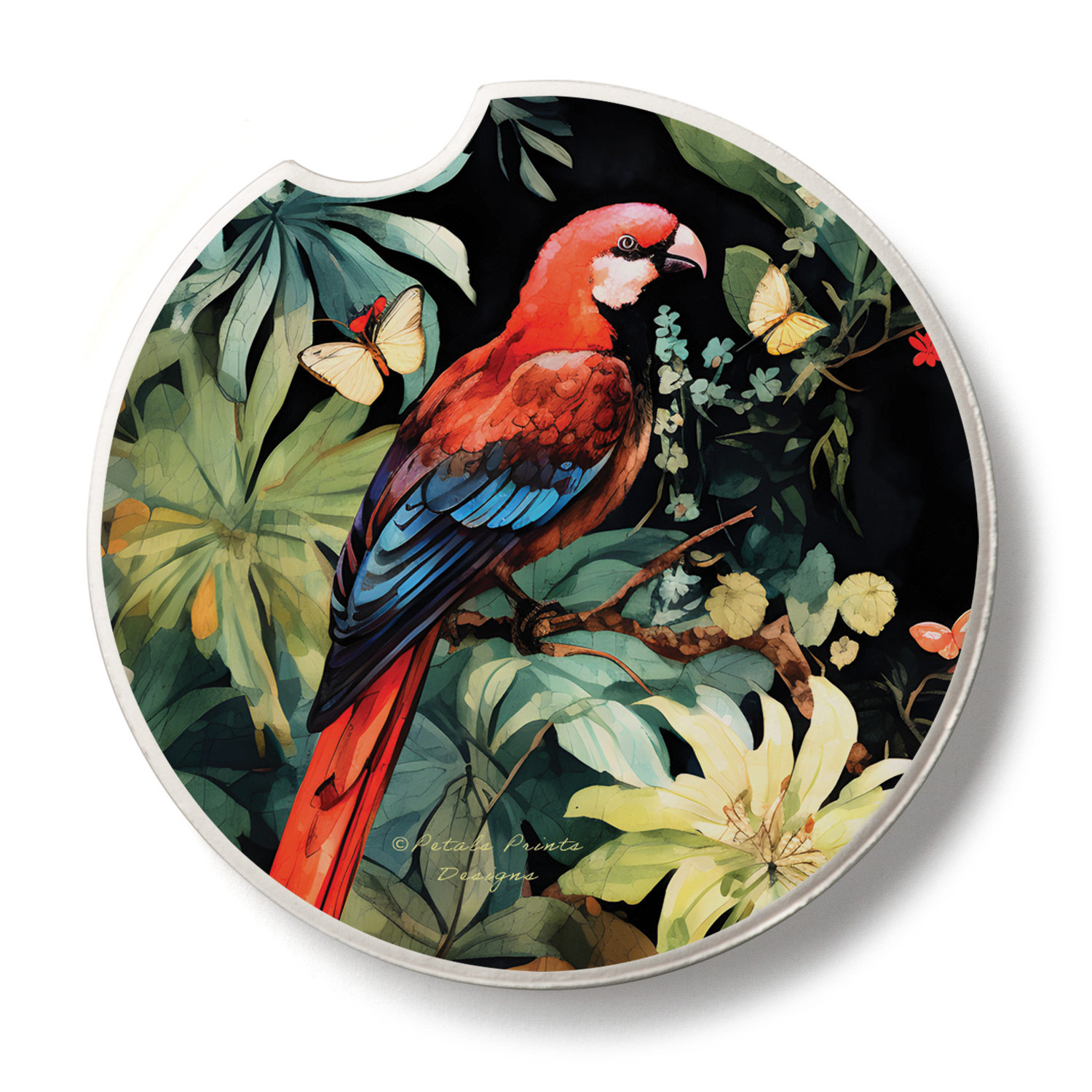 Dakota Fields Parrot Party Single Car Coaster for Vehicle Cup Holder ...