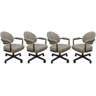 Tobias Designs 4 - Swivel Metal Caster Dining Chairs - M-70 Style ...