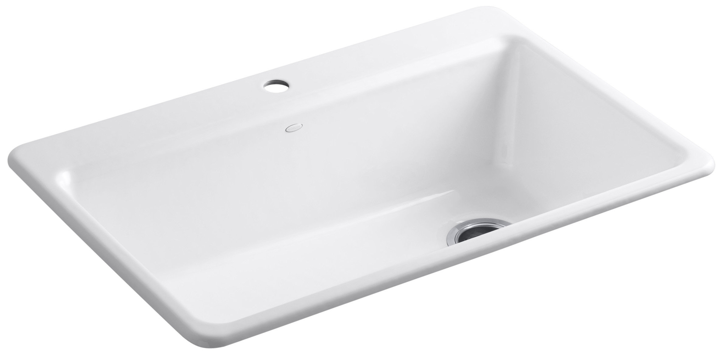 Kohler Riverby™ Single-Bowl Top-Mount Kitchen Snk with Accessories ...
