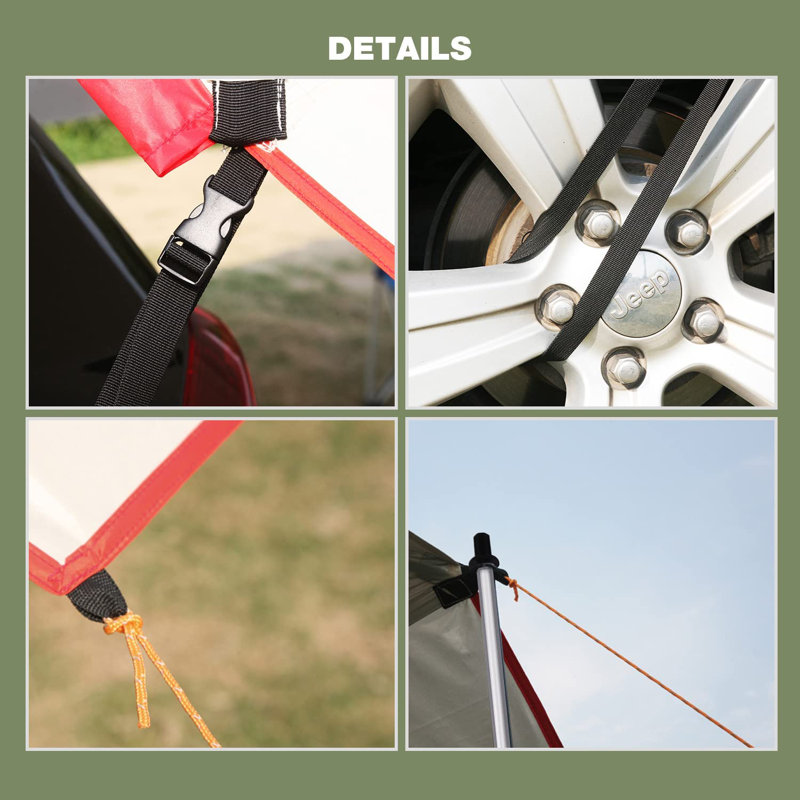 REDCAMP Waterproof Car Awning Sun Shelter, Portable Auto Canopy for ...
