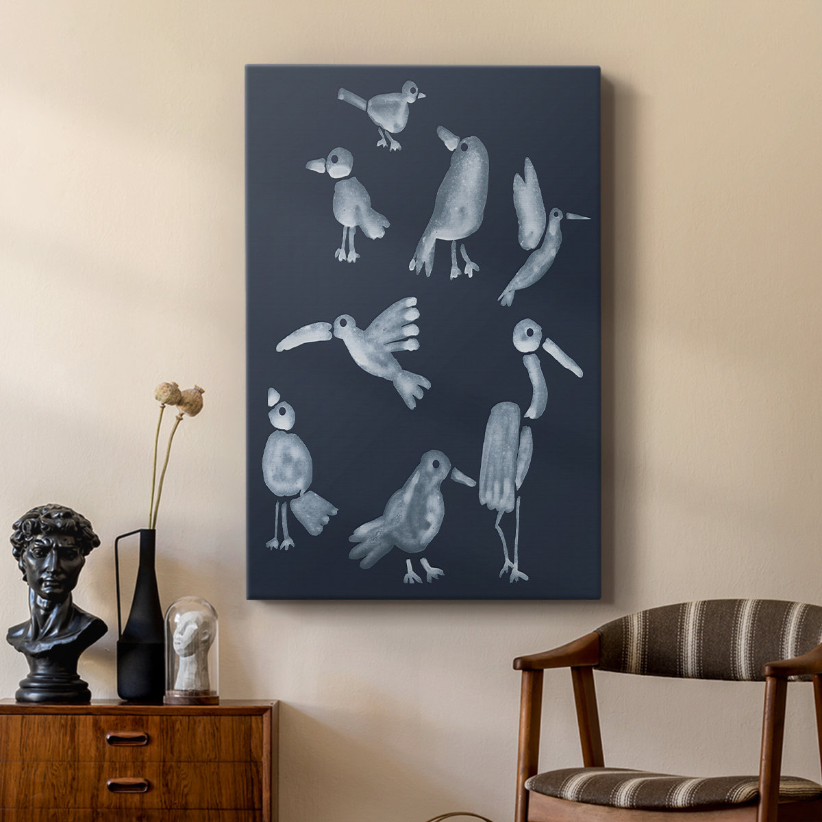 Ophelia & Co. Flock II -Custom Wrapped Gallery Cavas | Wayfair