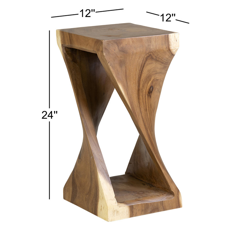 Lark Manor™ Cheikh Solid Wood Abstract End Table & Reviews | AllModern