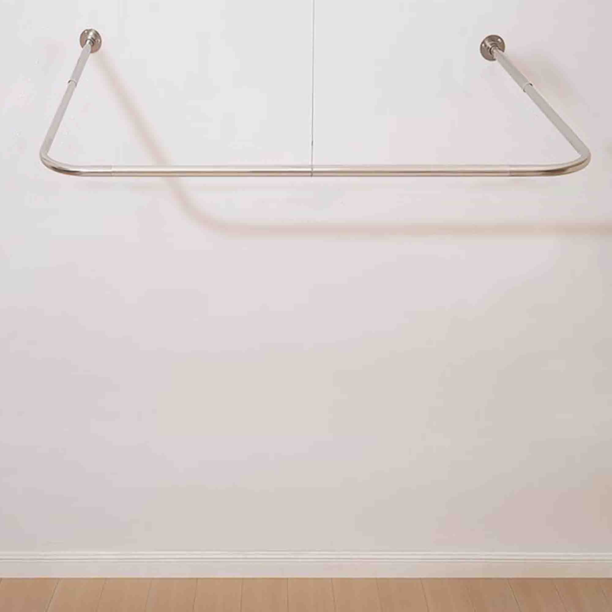 SEJEKY U Shaped Corner Shower Curtain Rod | Wayfair
