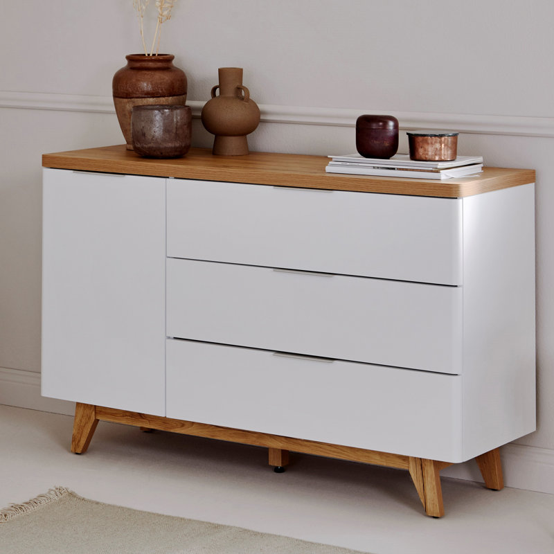 George Oliver Arriaga 120 Cm Wide 3 Drawer Sideboard & Reviews ...