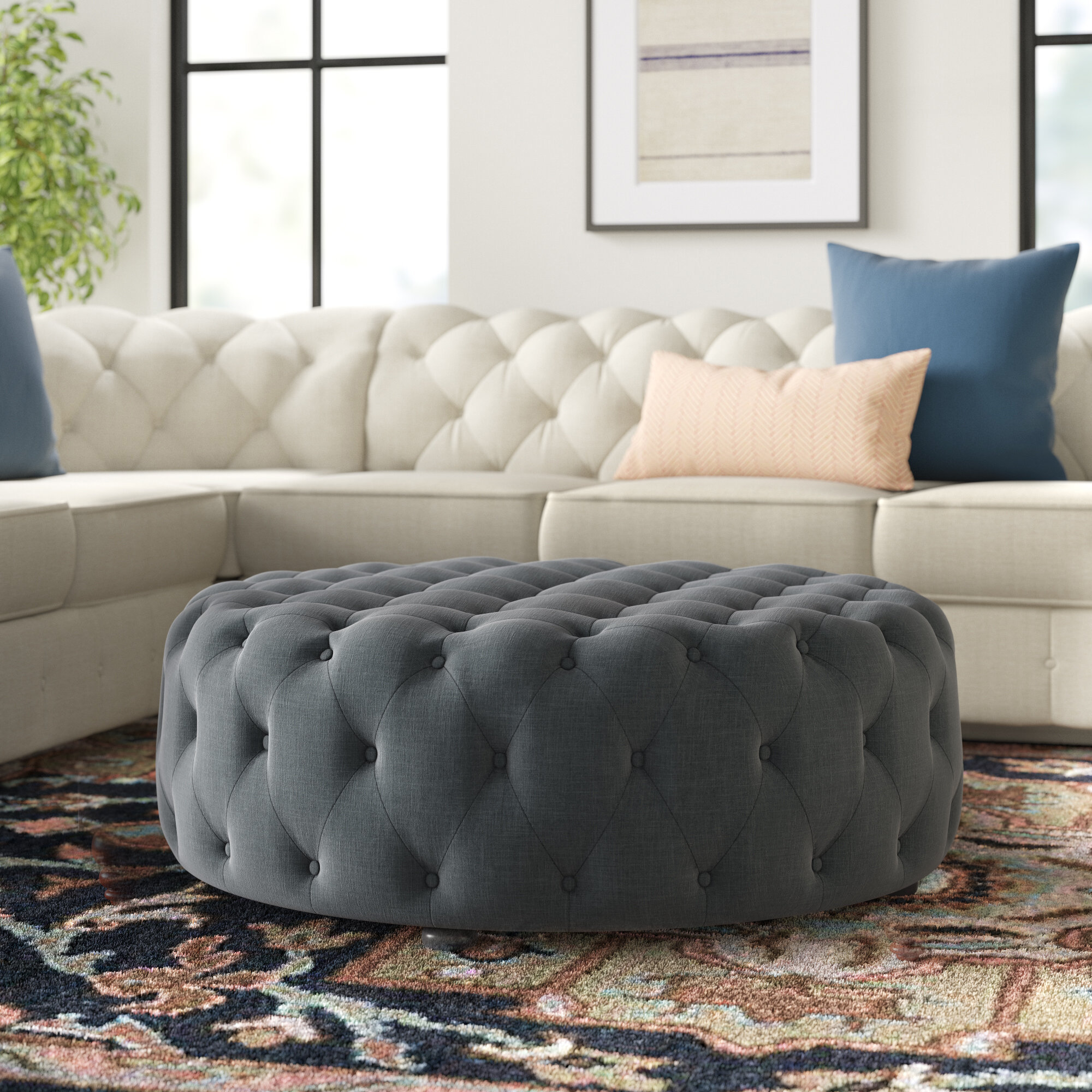 Three Posts Wadley Tufted Cocktail Ottoman & Reviews - Wayfair Canada