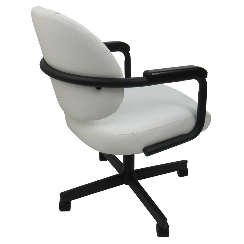 Tobias Designs 4 - Swivel Metal Caster Dining Chairs - M-70 Style ...