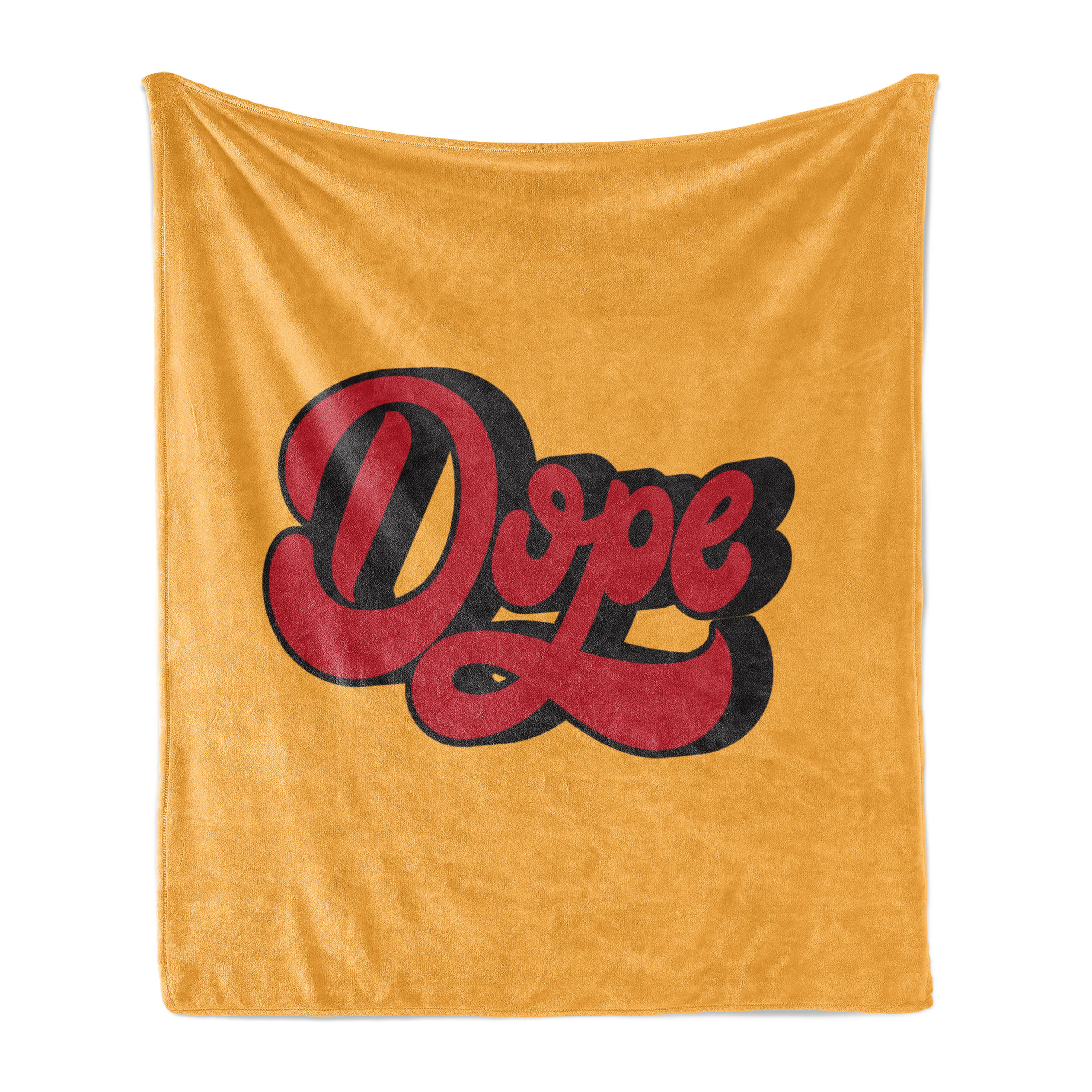 Ambesonne 1990s Fleece Throw Blanket Hand Drawn Dope Words Slang ...