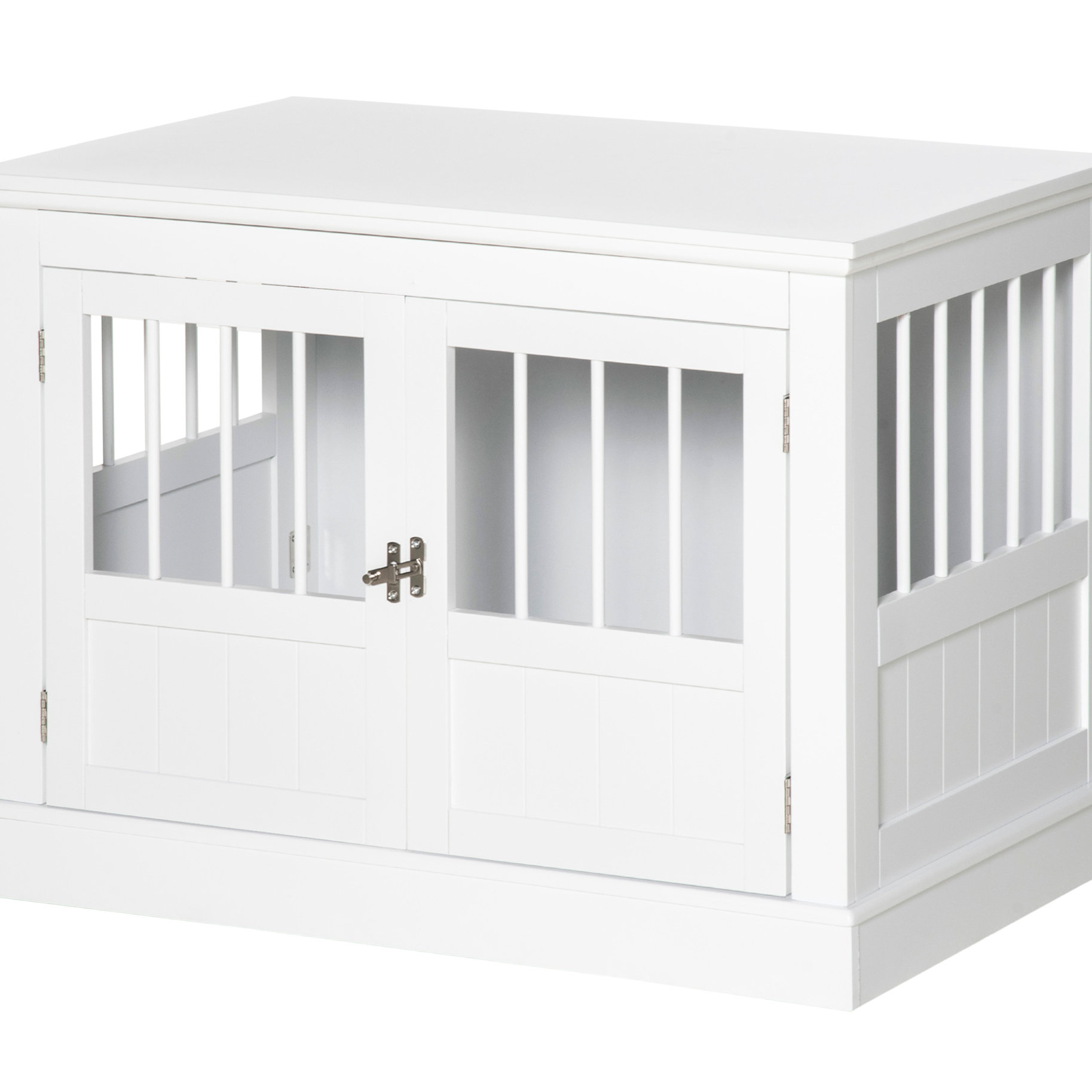 Ophelia & Co. White Small Dog Table Kennel. With Spacious Desktop ...