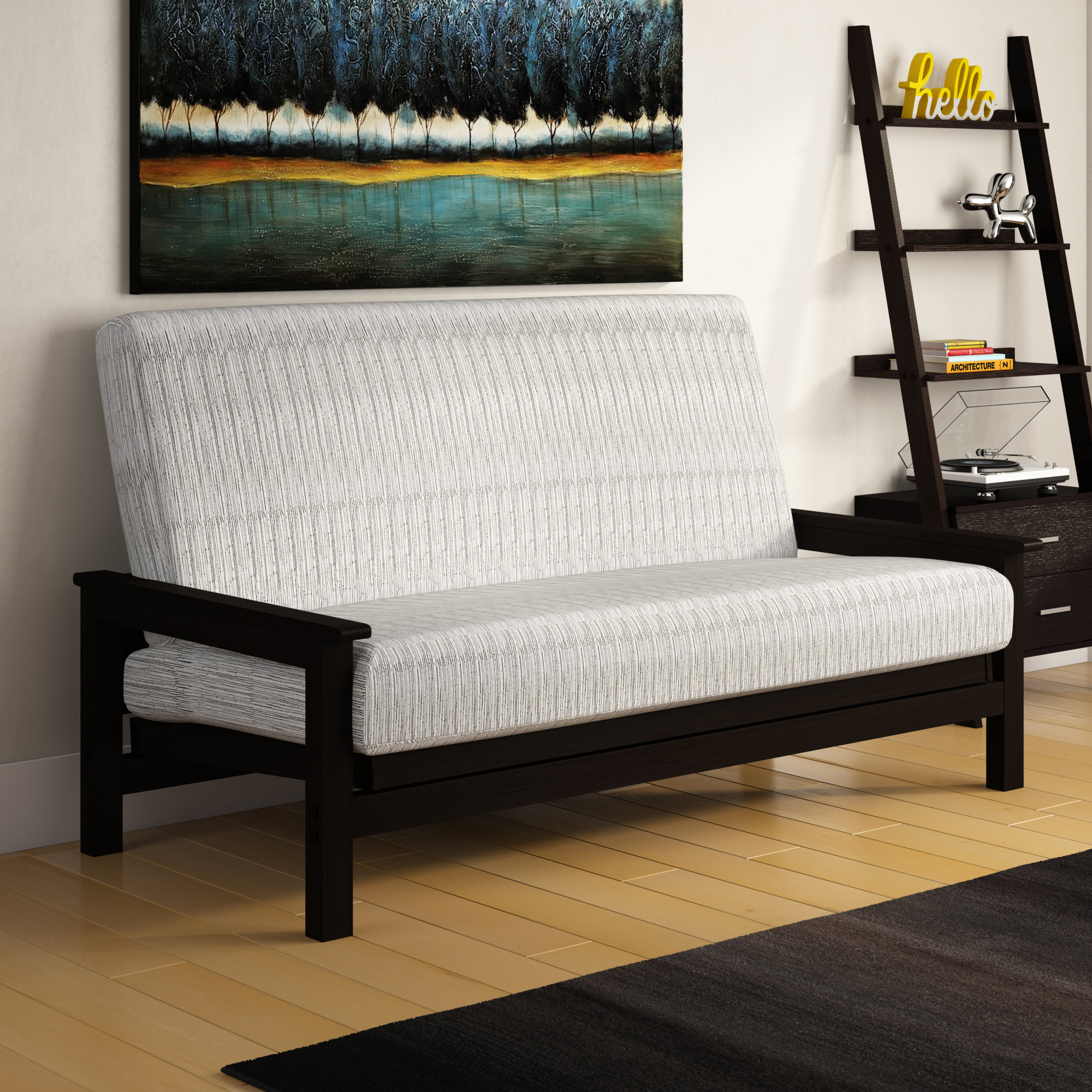 Brayden Studio® Zipper Box Cushion Futon Slipcover & Reviews | Wayfair