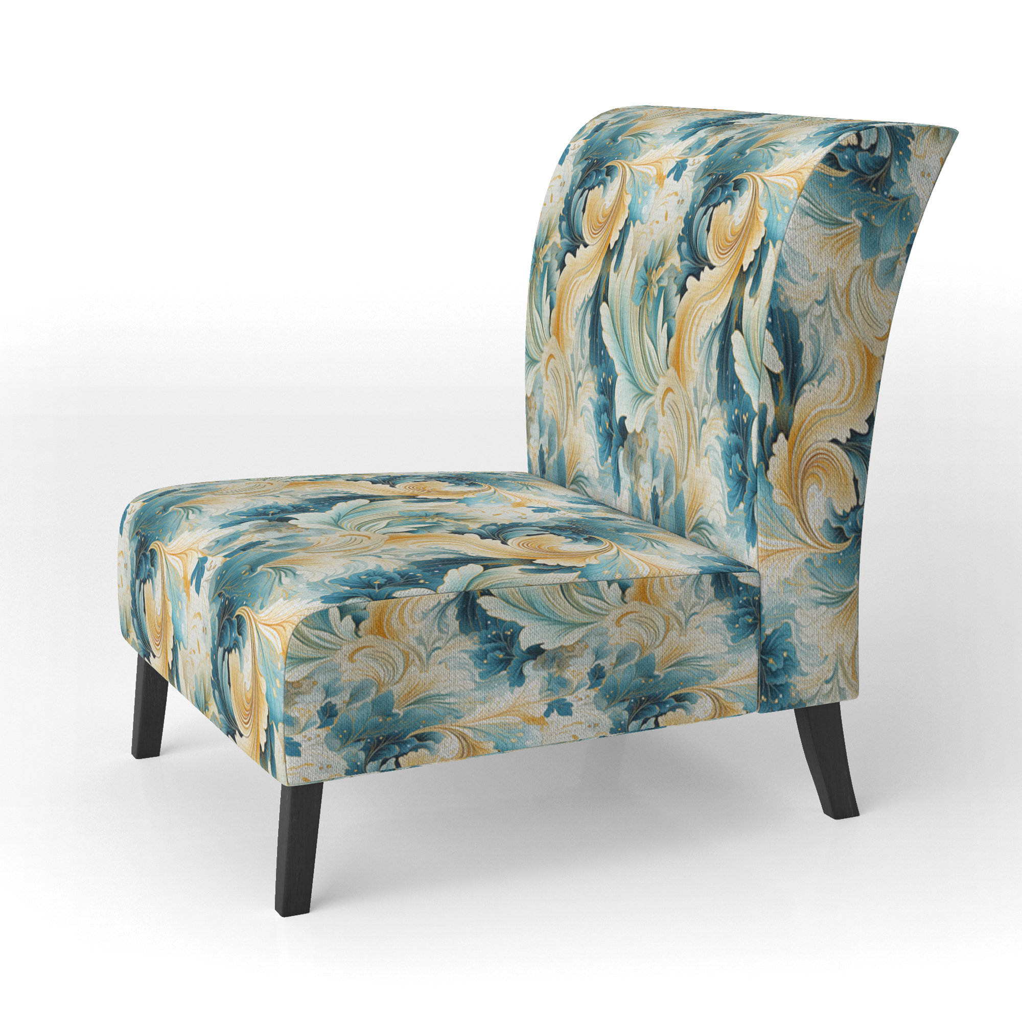 Orren Ellis Desert Mirage Paisley Pattern VI - Upholstered Bohemian ...