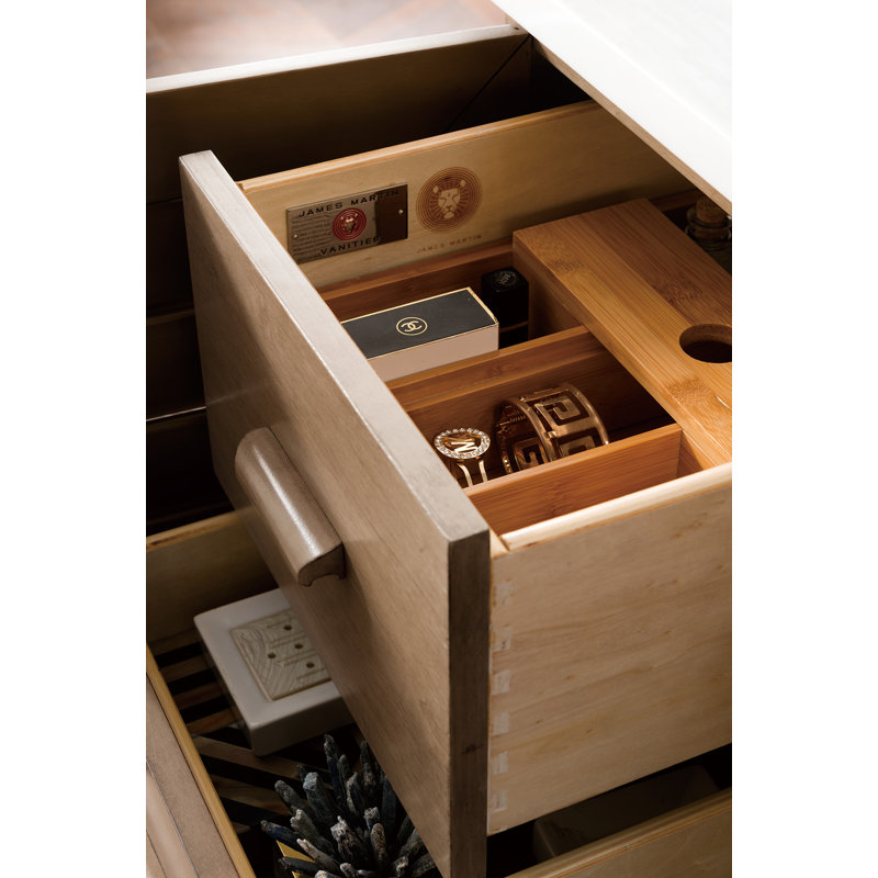 Winston Porter Broeder 48'' Single Bathroom Vanity with Stone Top ...