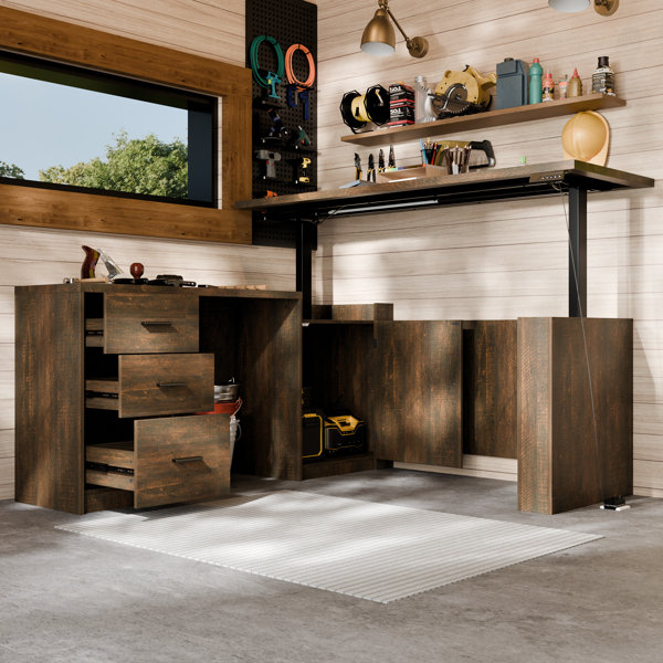 17 Stories Electric Height-Adjustable Workbench With Memory Function ...