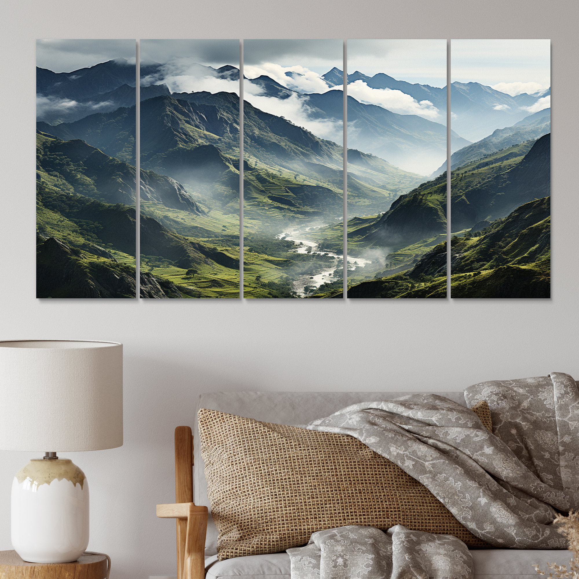 Millwood Pines Dominican Mountain Peaks - Landscapes Canvas Wall Art ...