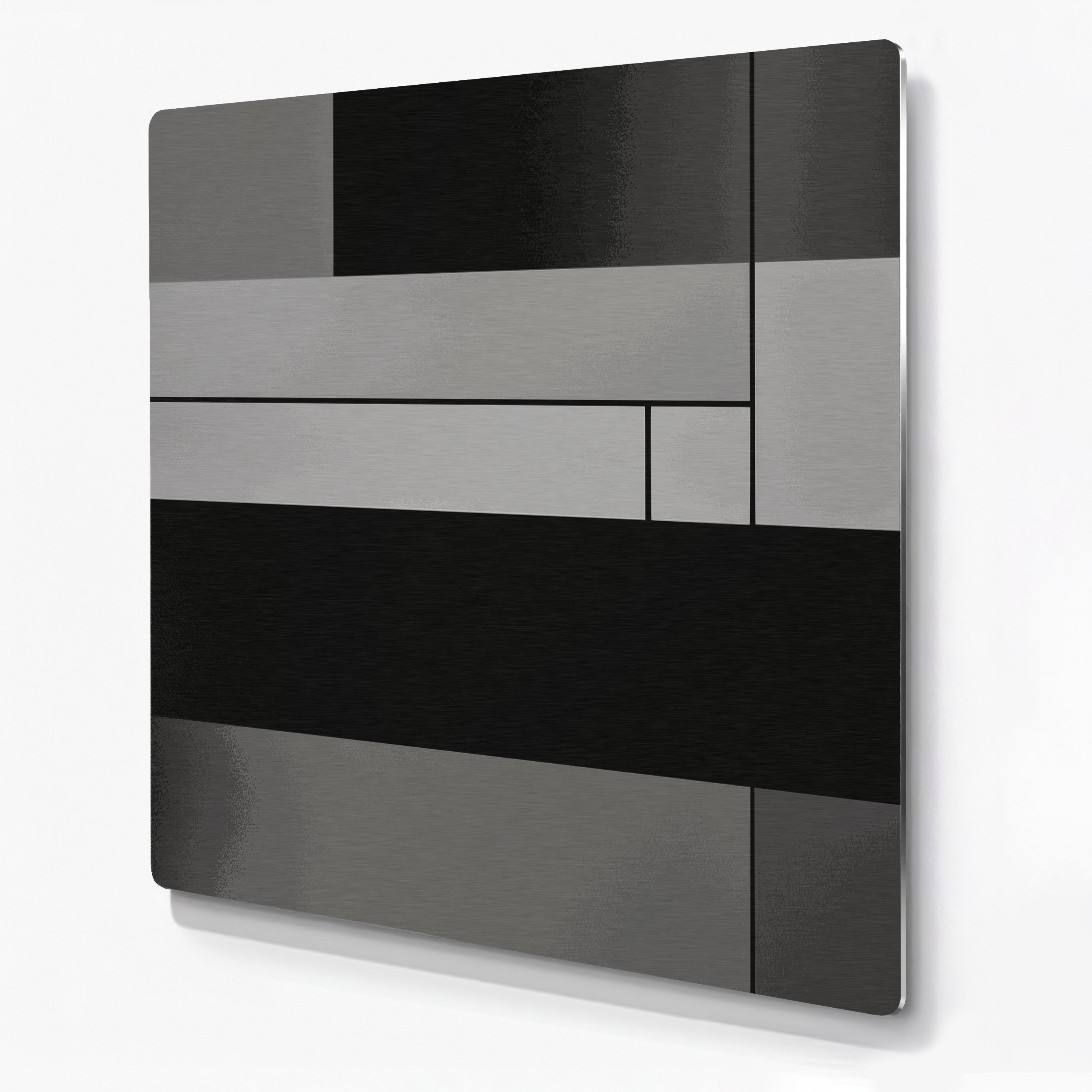 Hokku Designs Minimalism 78 Brown Metal Wall Art | Wayfair