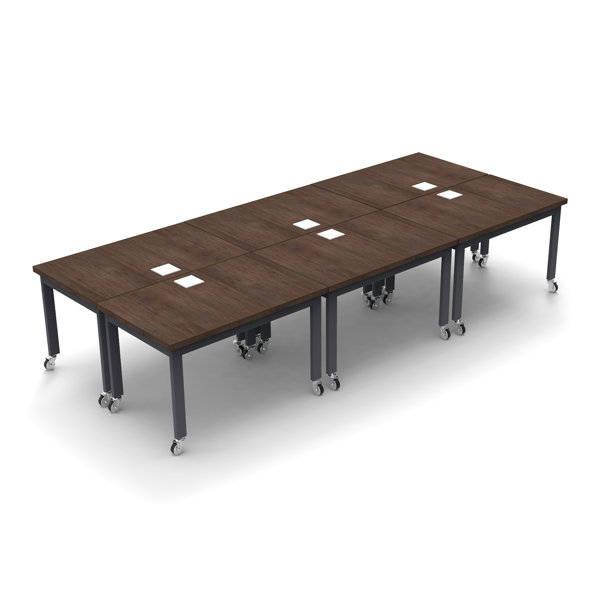 The Twillery Co.® Albina 10 Person Conference Meeting Table Complete 6 ...