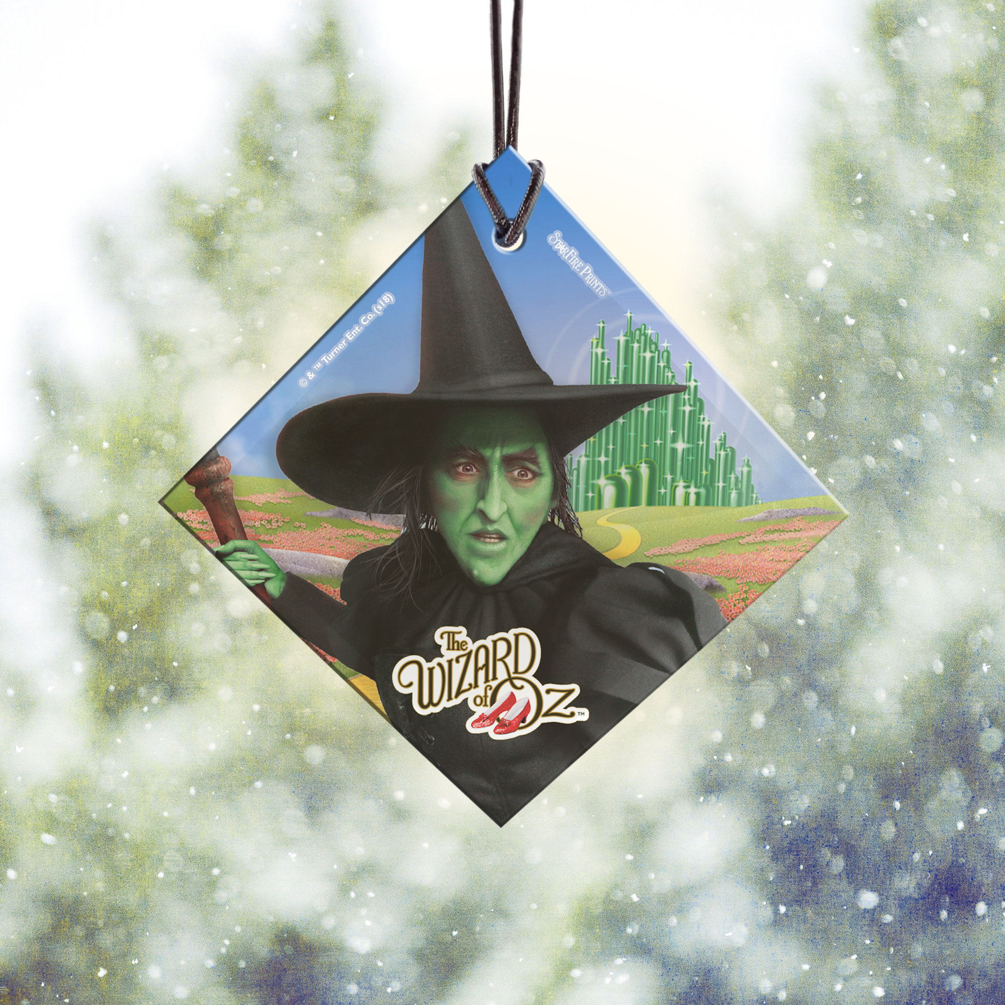 Trend Setters Wizard Of Oz Glass Decoration Wicked Witch Of The West Hanging Glass Print | Wayfair