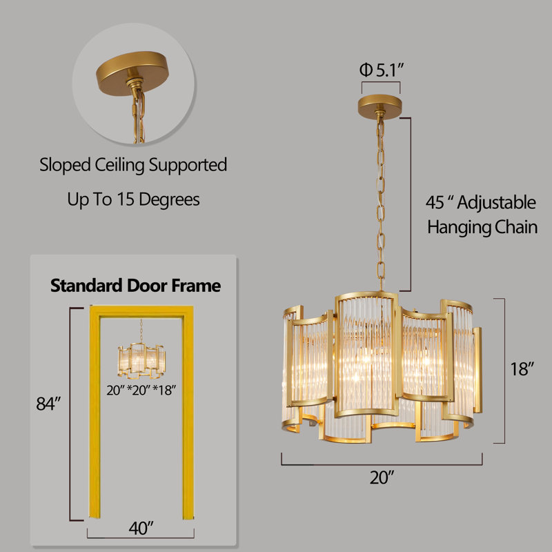 Mercer41 Mahum Dimmable Chandelier | Wayfair