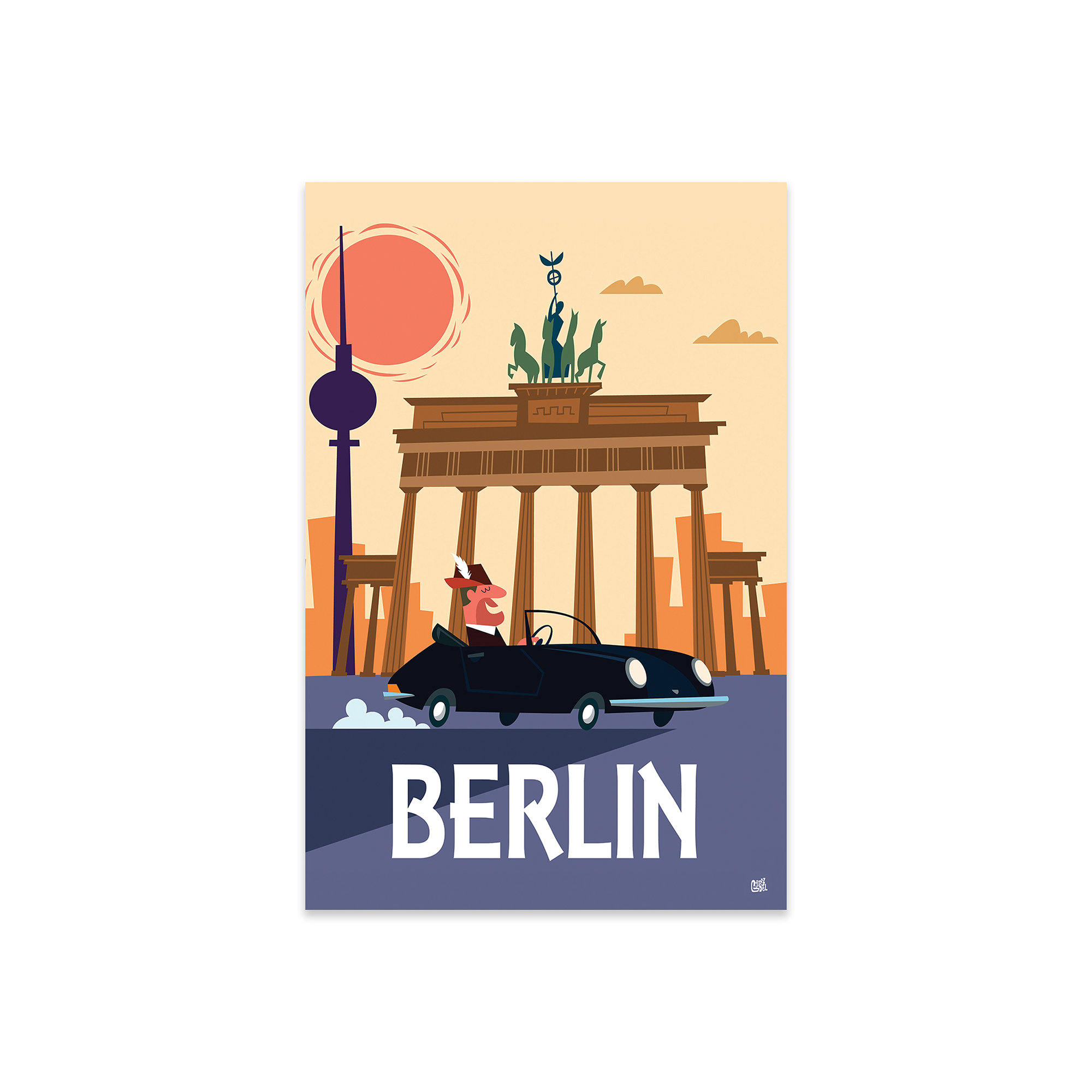 Ebern Designs Berlin On Plastic / Acrylic by Gary Godel Painting | Wayfair