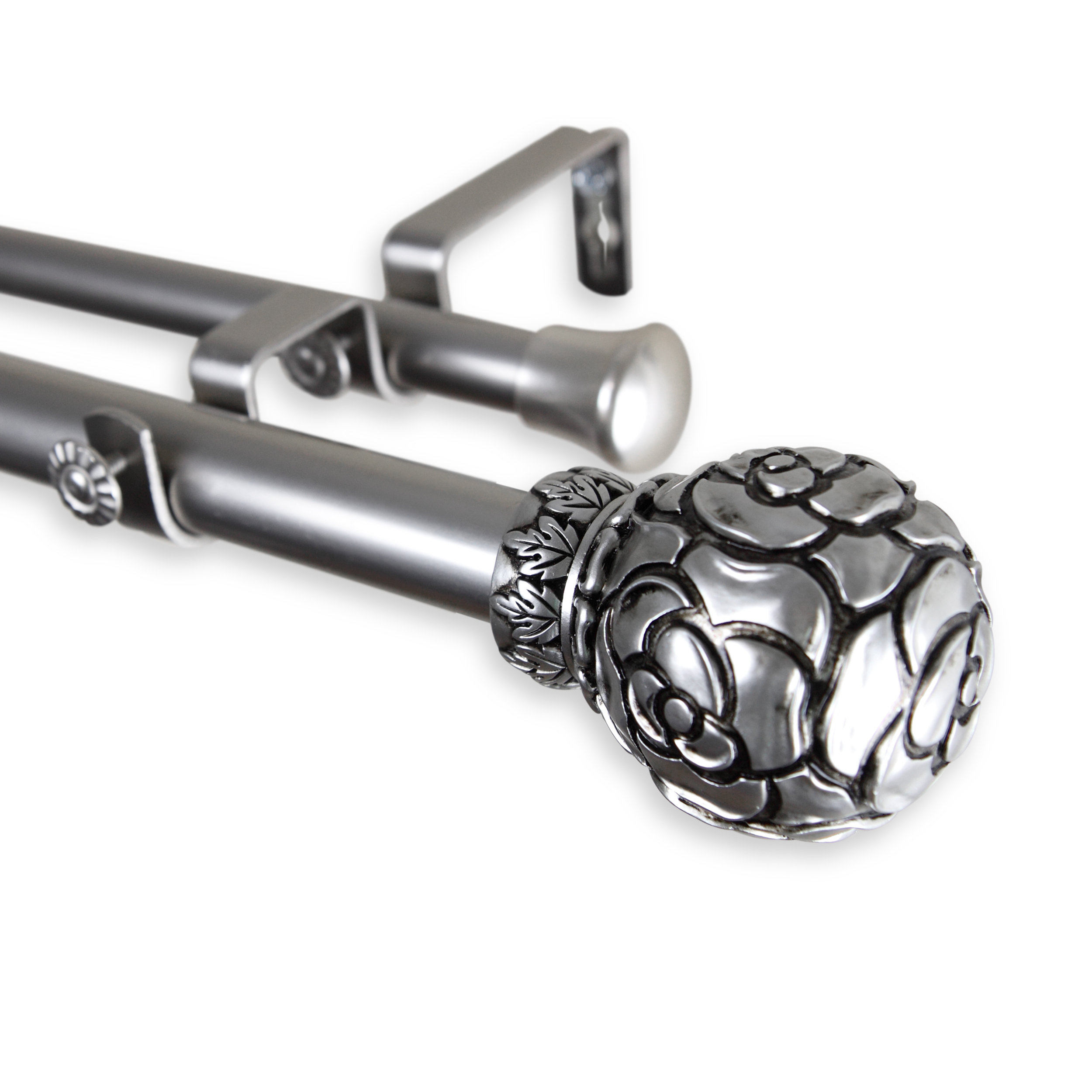 Red Barrel Studio® Desouza Double Curtain Rod & Reviews | Wayfair
