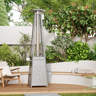OUTGOODS Stainless Steel 42000 BTU Propane Gas Patio Heater, Flame ...