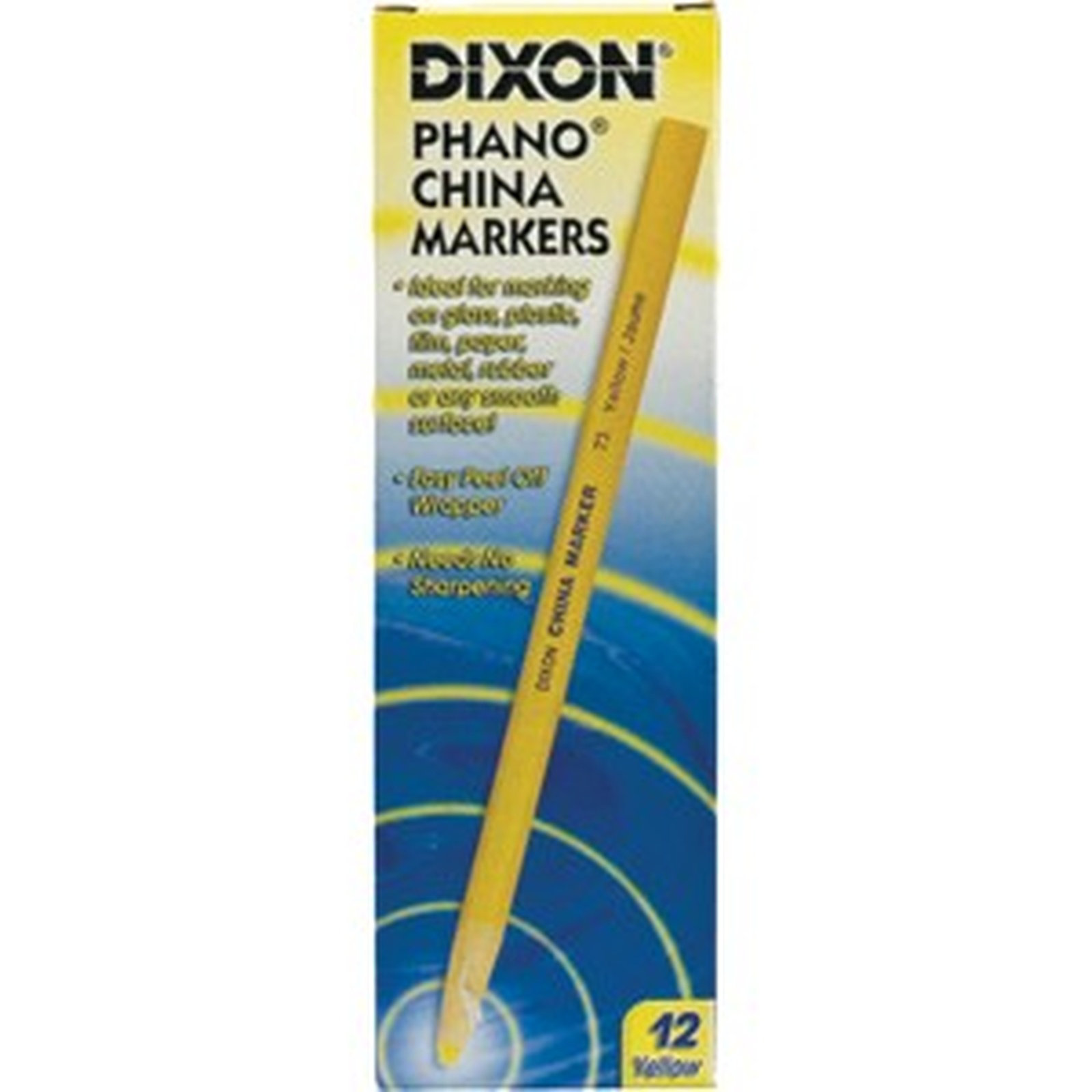 FixtureDisplays Dixon 00073 Yellow China Marker (12Pk) | Wayfair