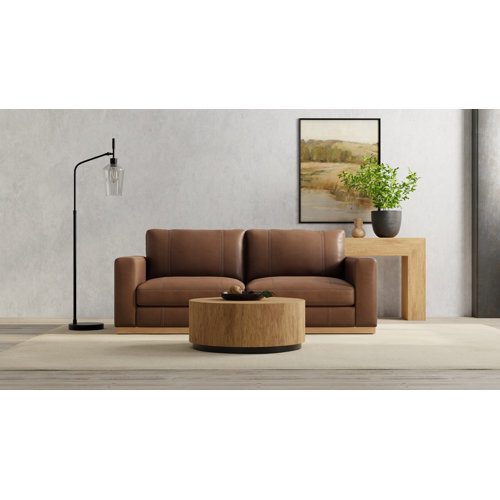 Birch Lane™ Levon 84'' Leather Sofa | Wayfair