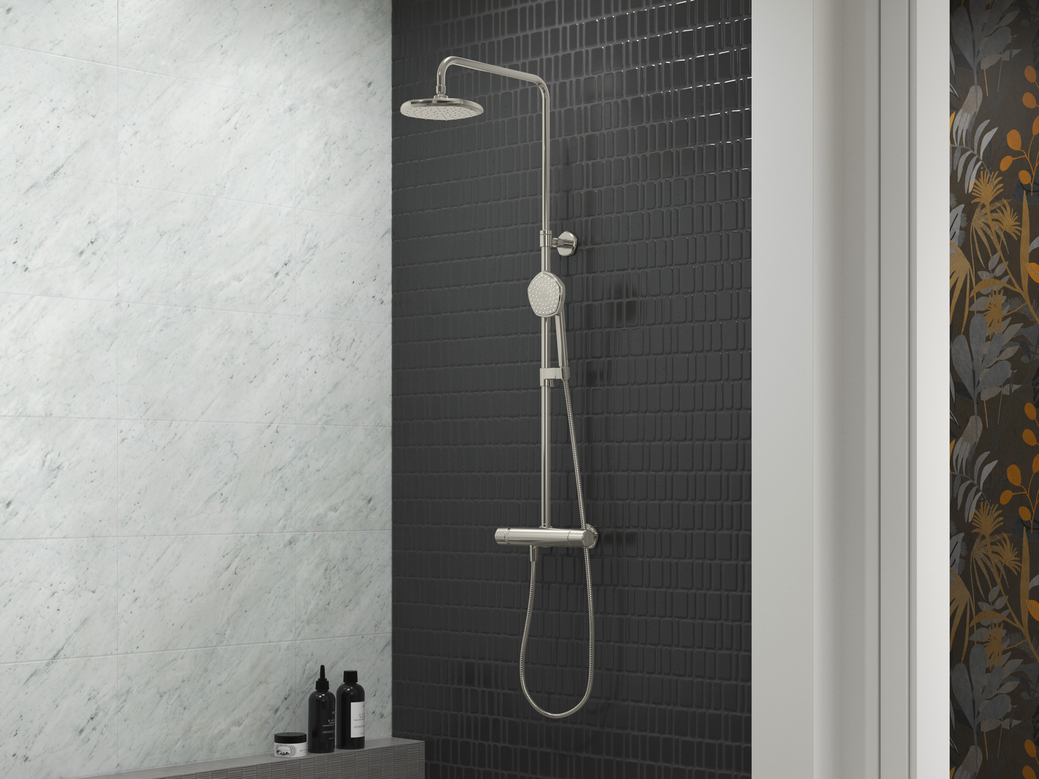 Kohler Occasion Two-Way Exposed Thermostatic Valve And Shower Column ...