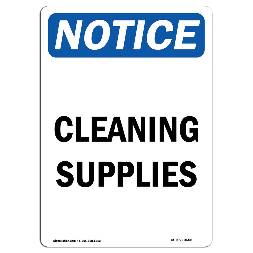 SignMission Osha Notice - Cleaning Supplies Sign | Wayfair