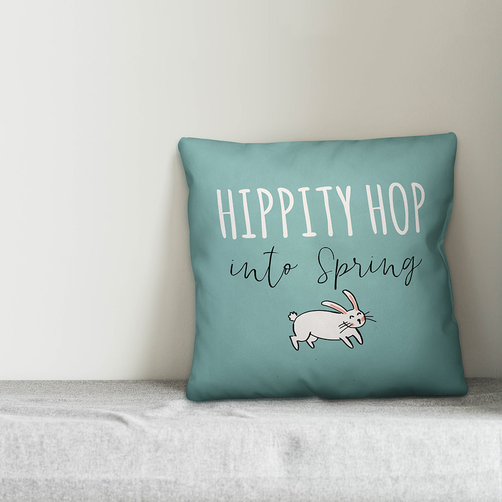 Designs Direct Creative Group Hippity Hop Into Spring Throw Pillow ...