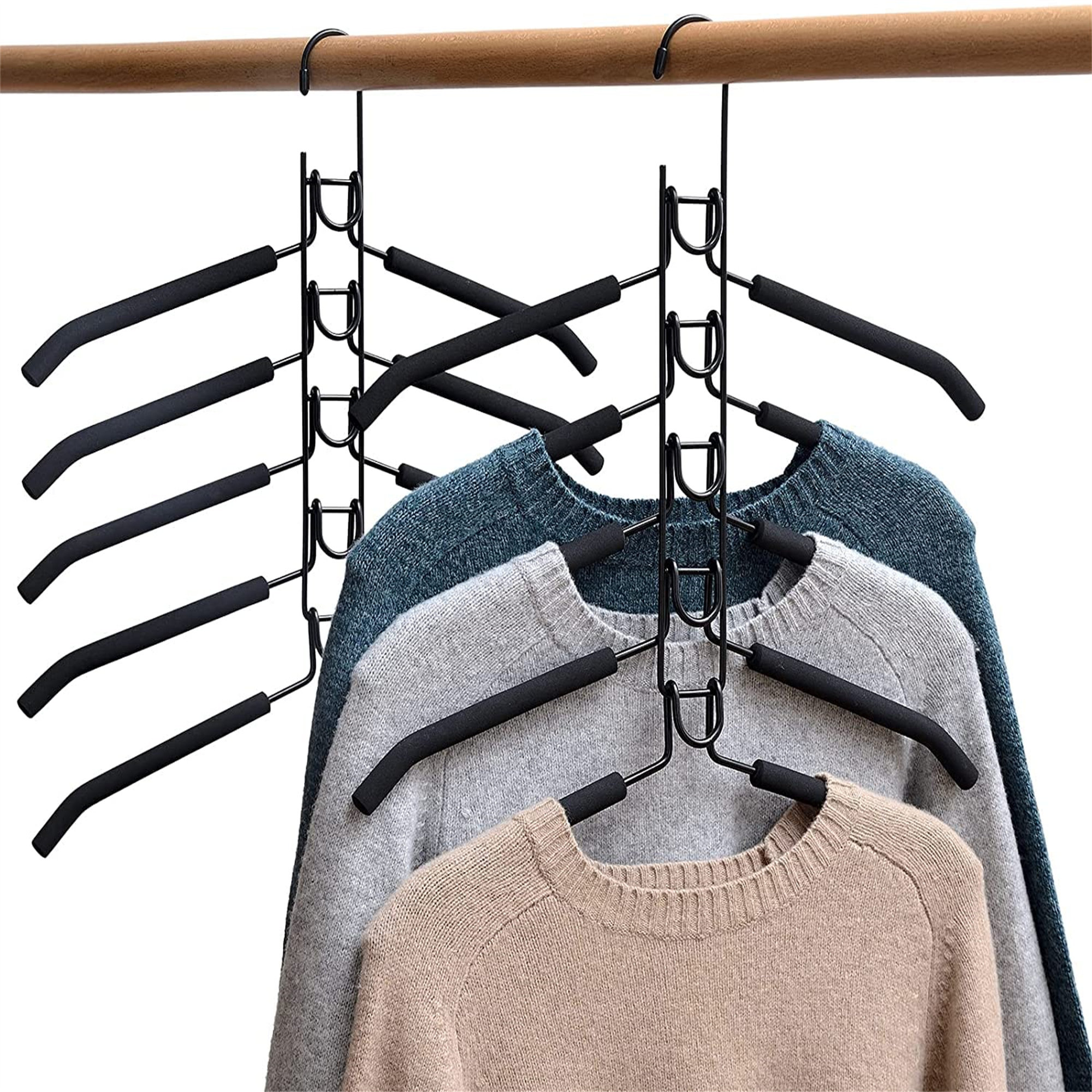 Rebrilliant 2 Pack Space Saving Hangers, 5 In 1 Hanger | Wayfair.co.uk