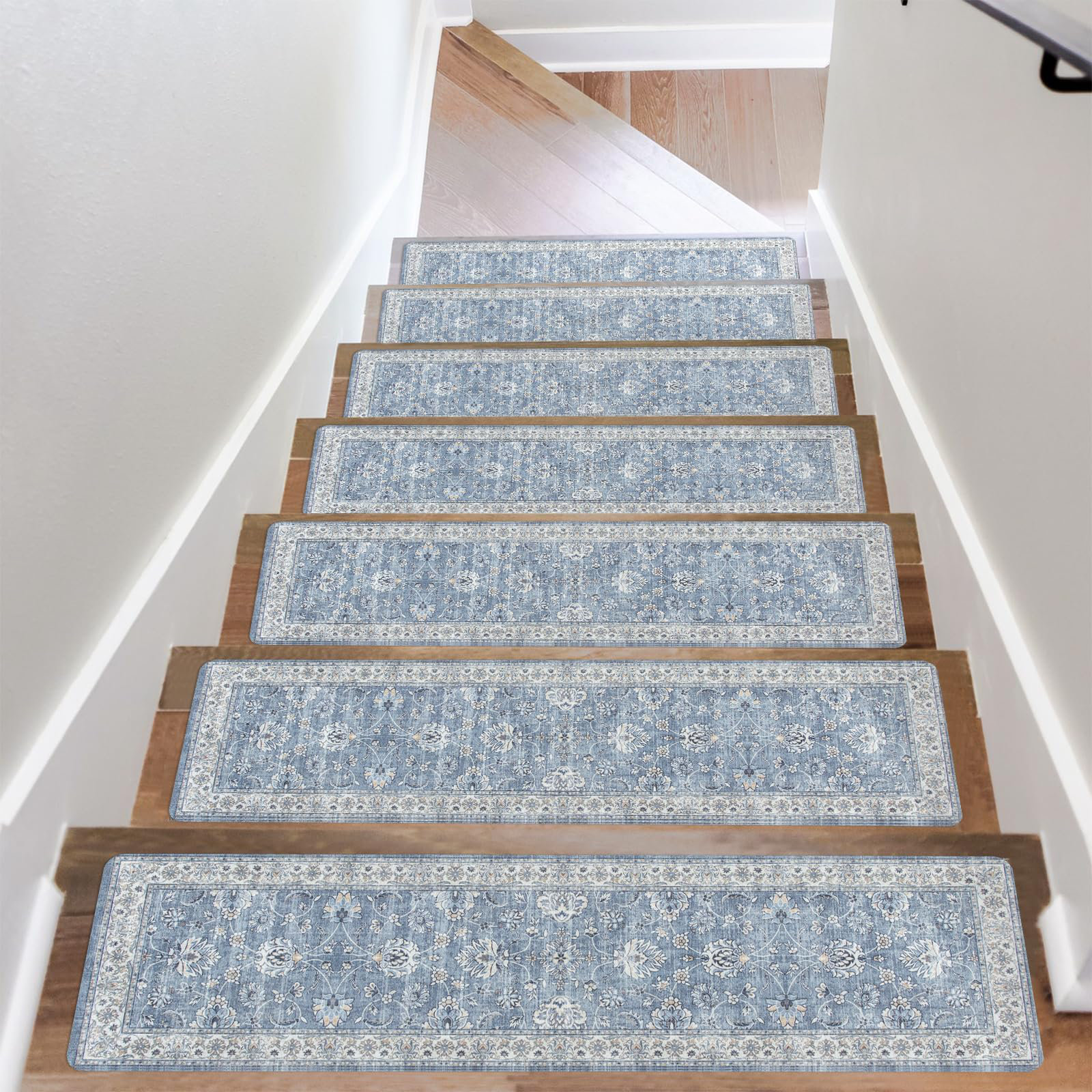 Canora Grey Stair Treads For Wooden Steps Indoor Washable Stair Carpet ...