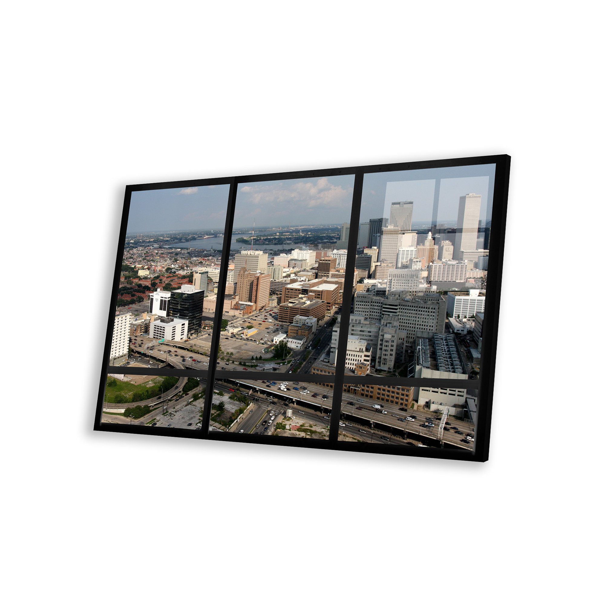 Latitude Run® New Orleans City Skyline Window View Print On Acrylic ...