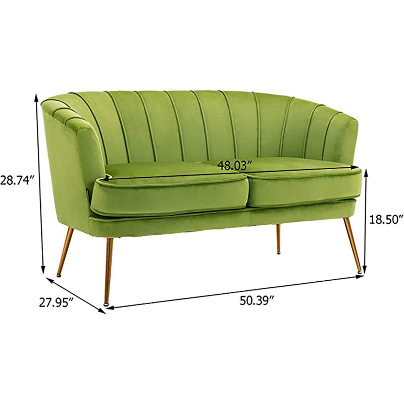 Mercer41 Ledgerwood 50 inches Wide Velvet Armchair & Reviews | Wayfair