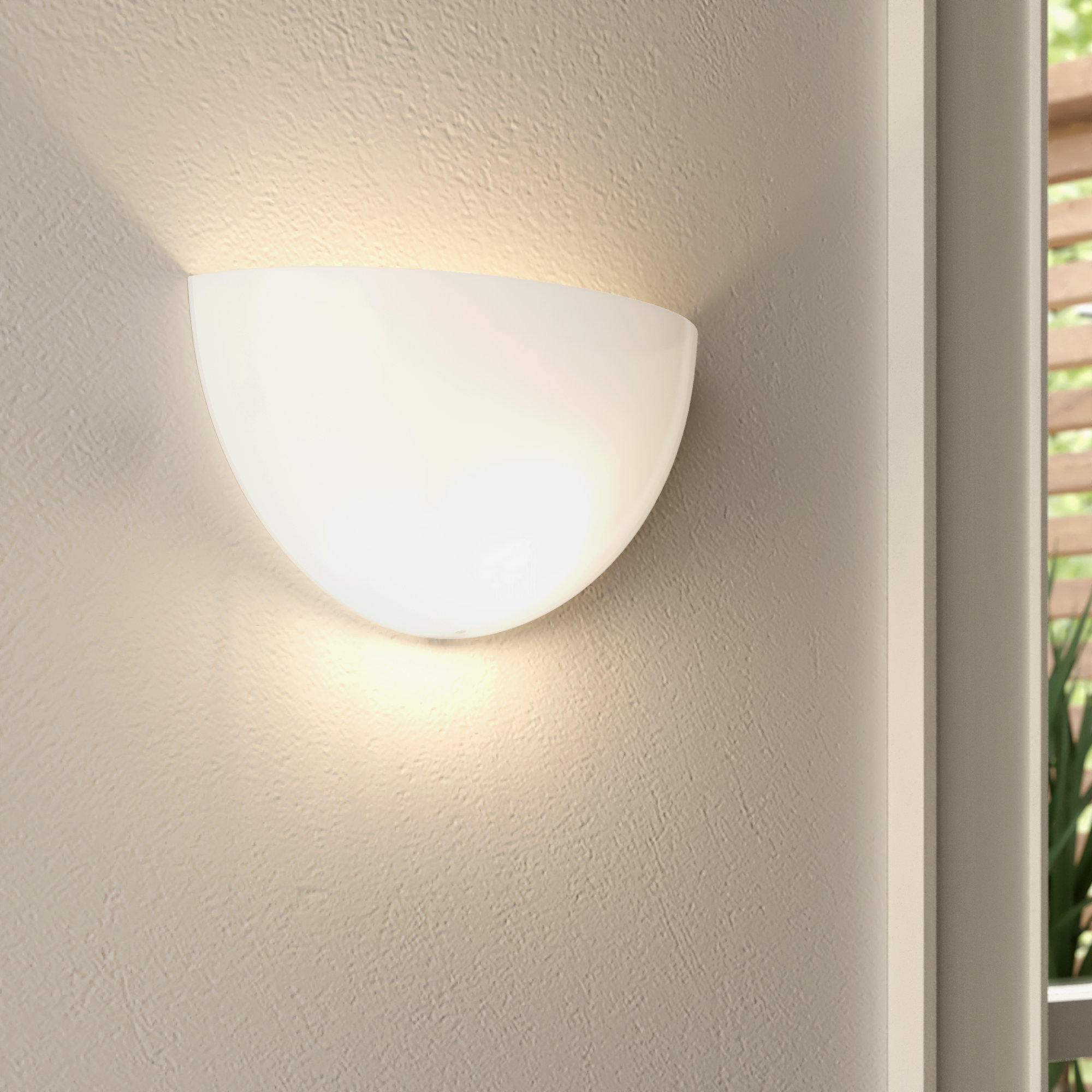 Wrought Studio Akena 1 - Light Dimmable White Bath Sconce & Reviews ...