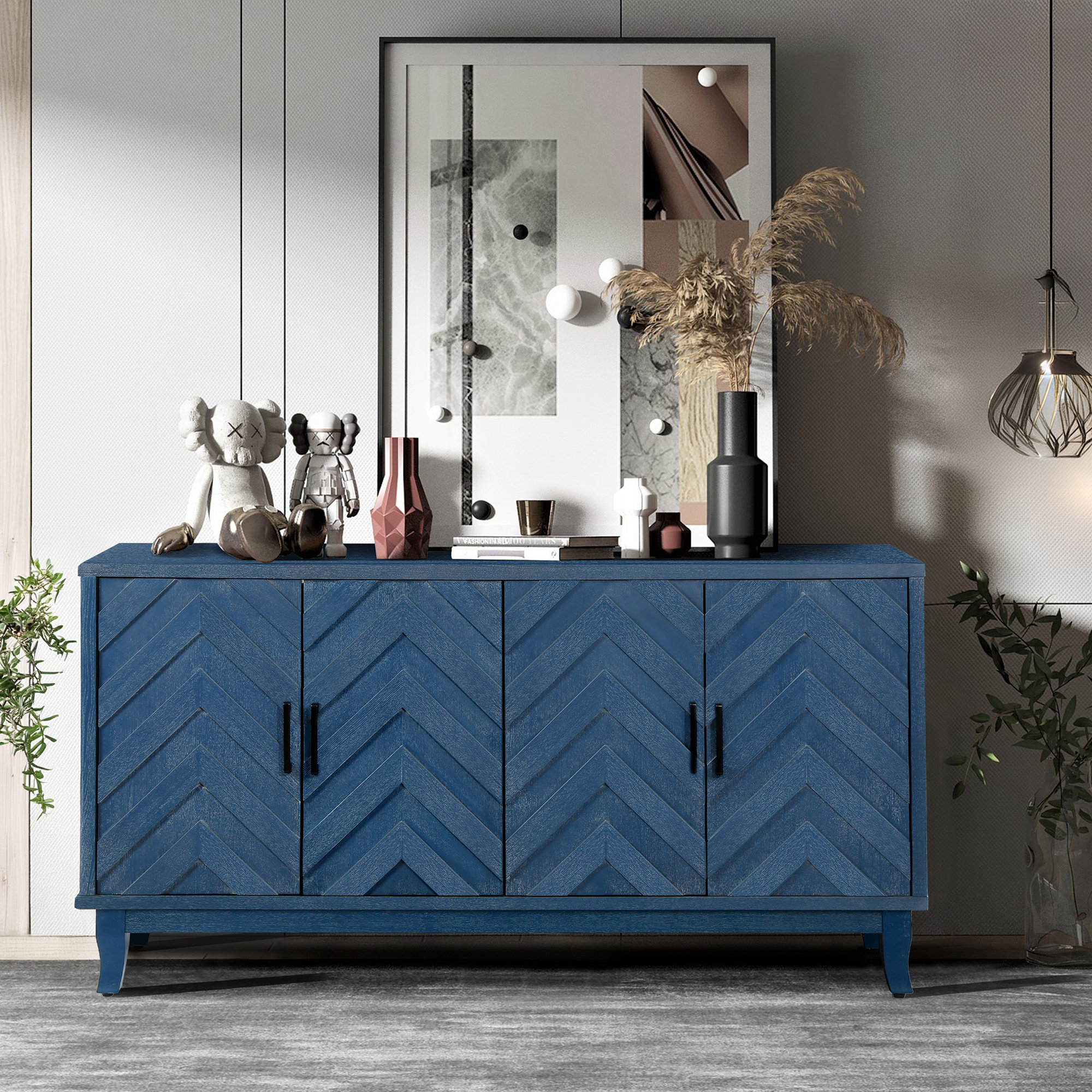 Lark Manor™ Vintage Style Buffet Cabinet | Wayfair