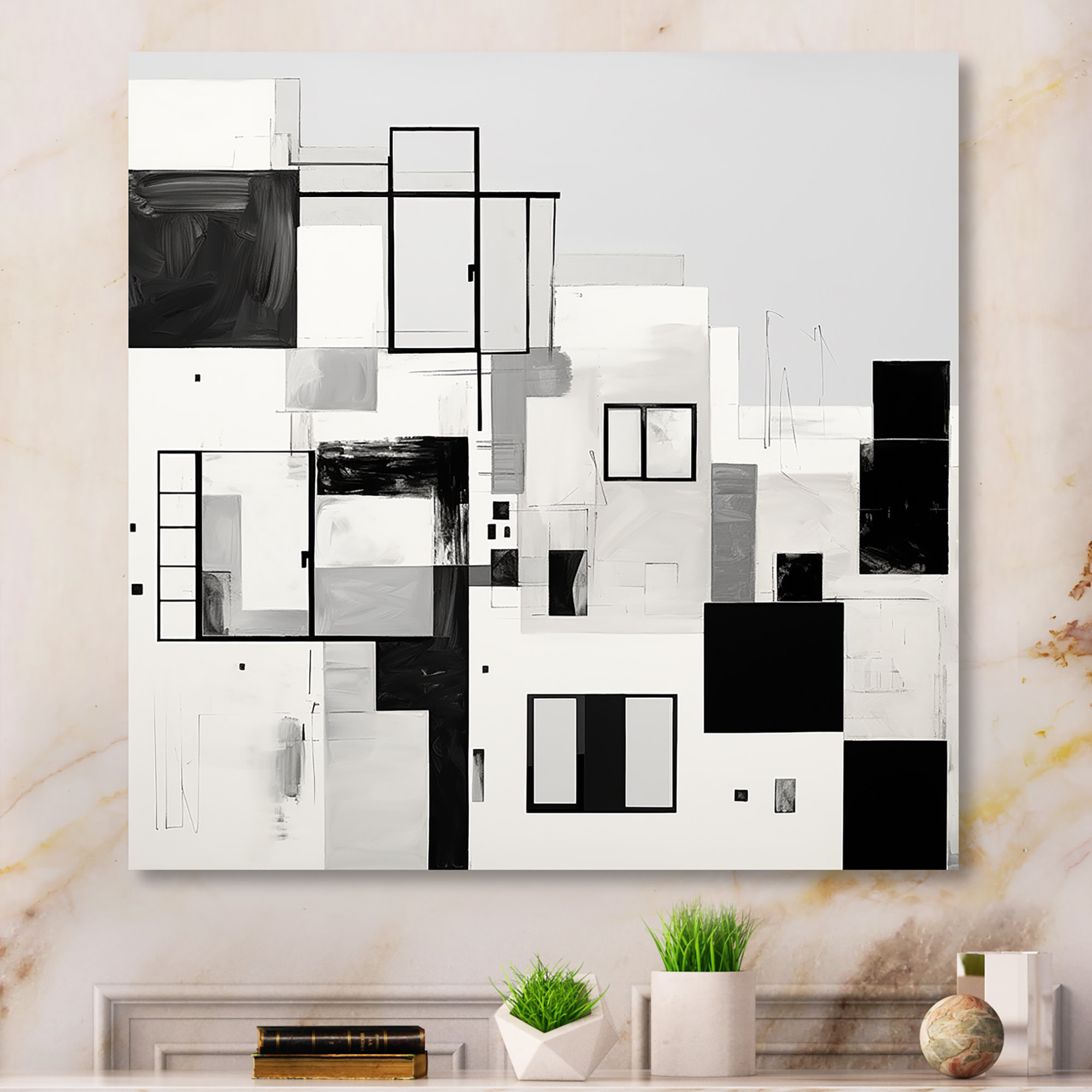 Wrought Studio™ - Abstract Metal Wall Print | Wayfair