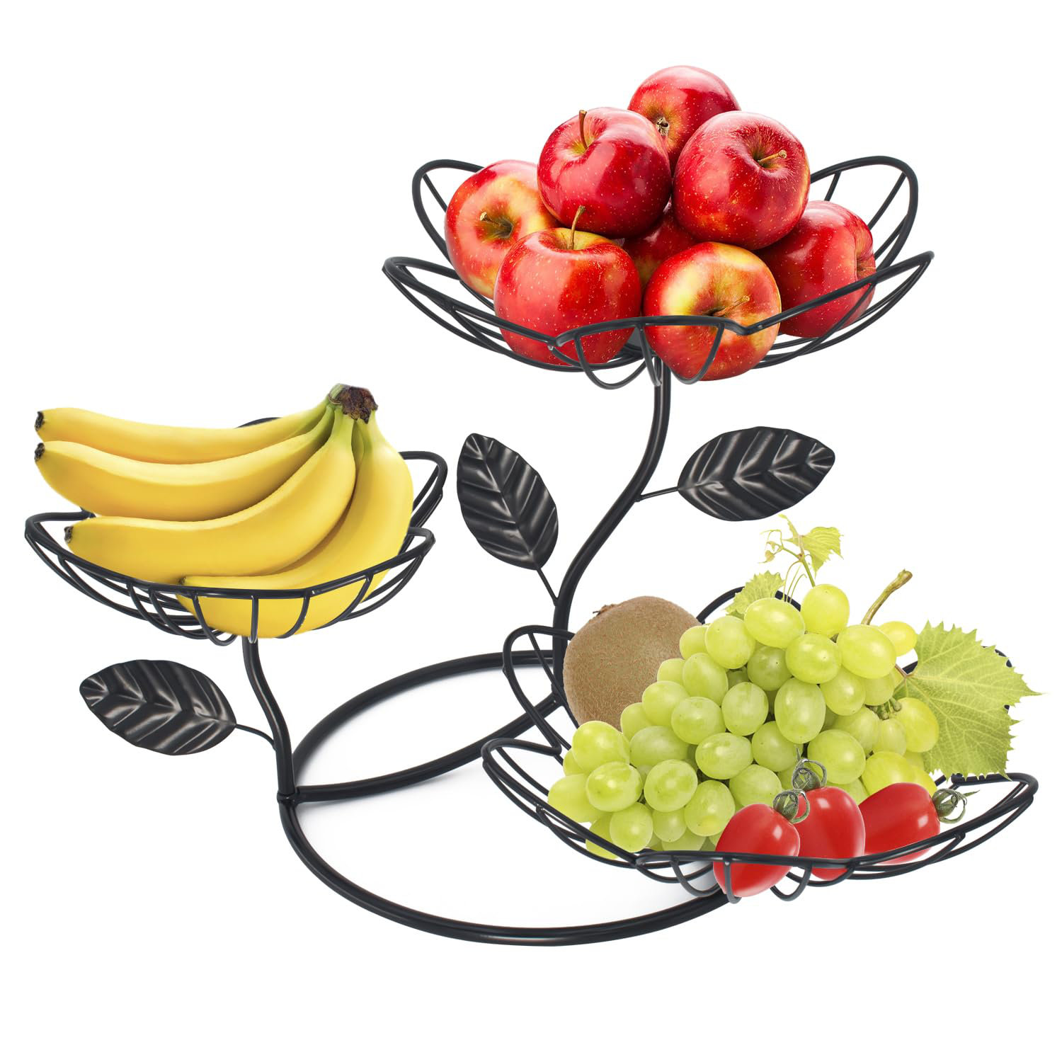 Lark Manor™ Rose-Inspired 3-Tier Fruit Basket - Elevate Your Kitchen ...