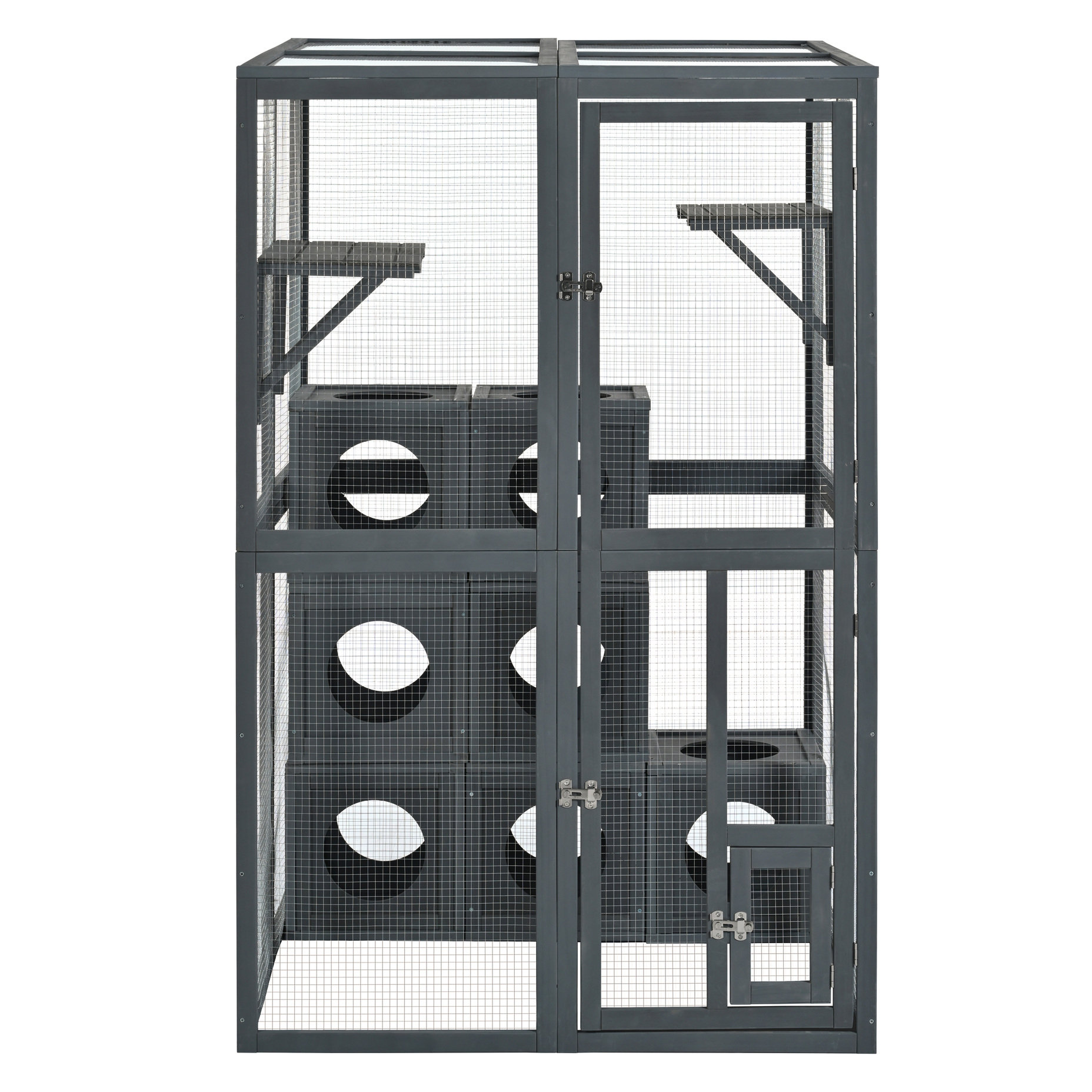 One Allium Way® Grey With Solid Wood Construction - Stability For Cats ...