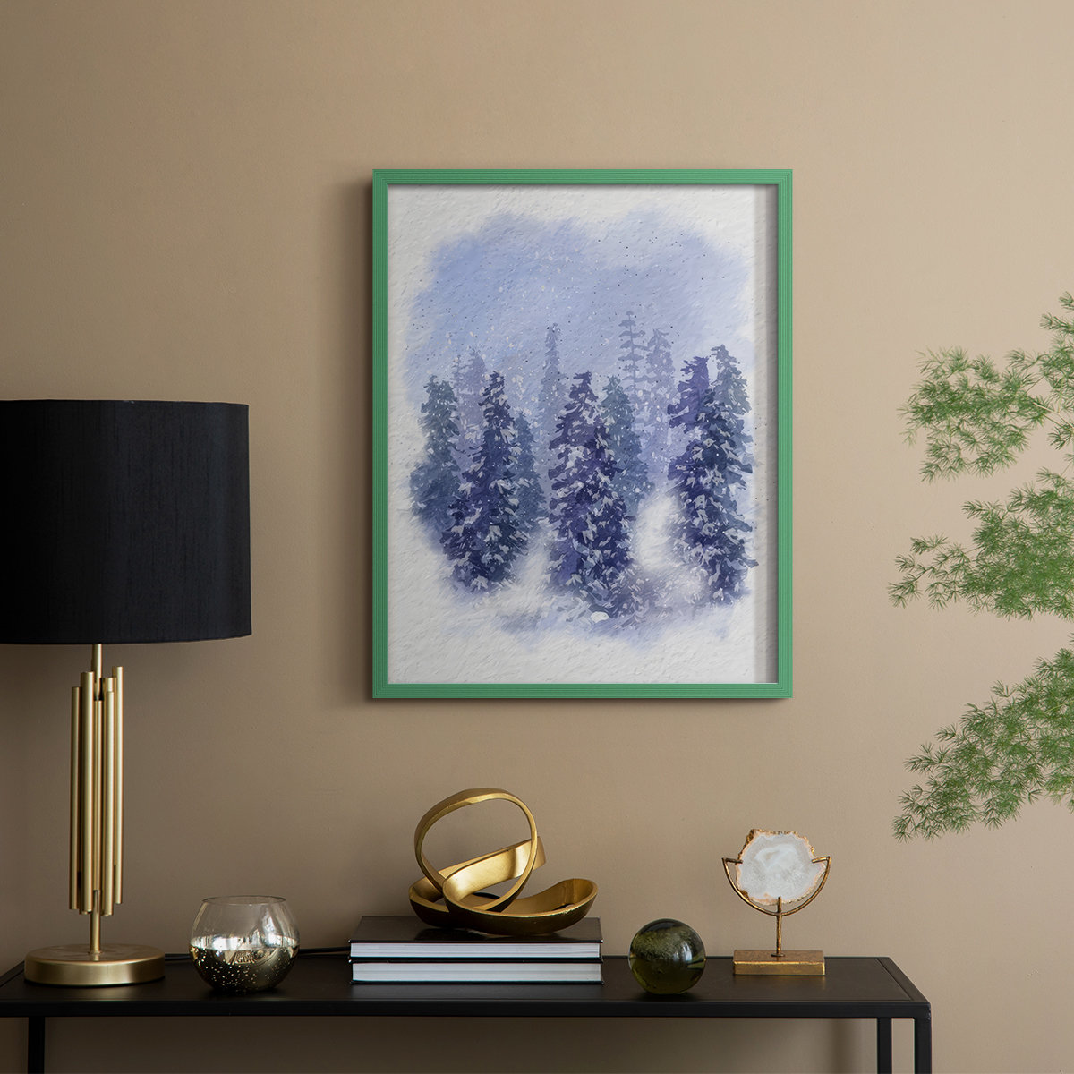 The Holiday Aisle® Driven Snow I Framed Print - Solid Wood | Wayfair