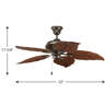 Red Barrel Studio® 52" Engstrand 5 - Blade Leaf Blade Ceiling Fan with ...