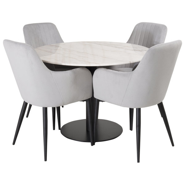 Canora Grey Mabel Dining Set with 4 Chairs | Wayfair.ie