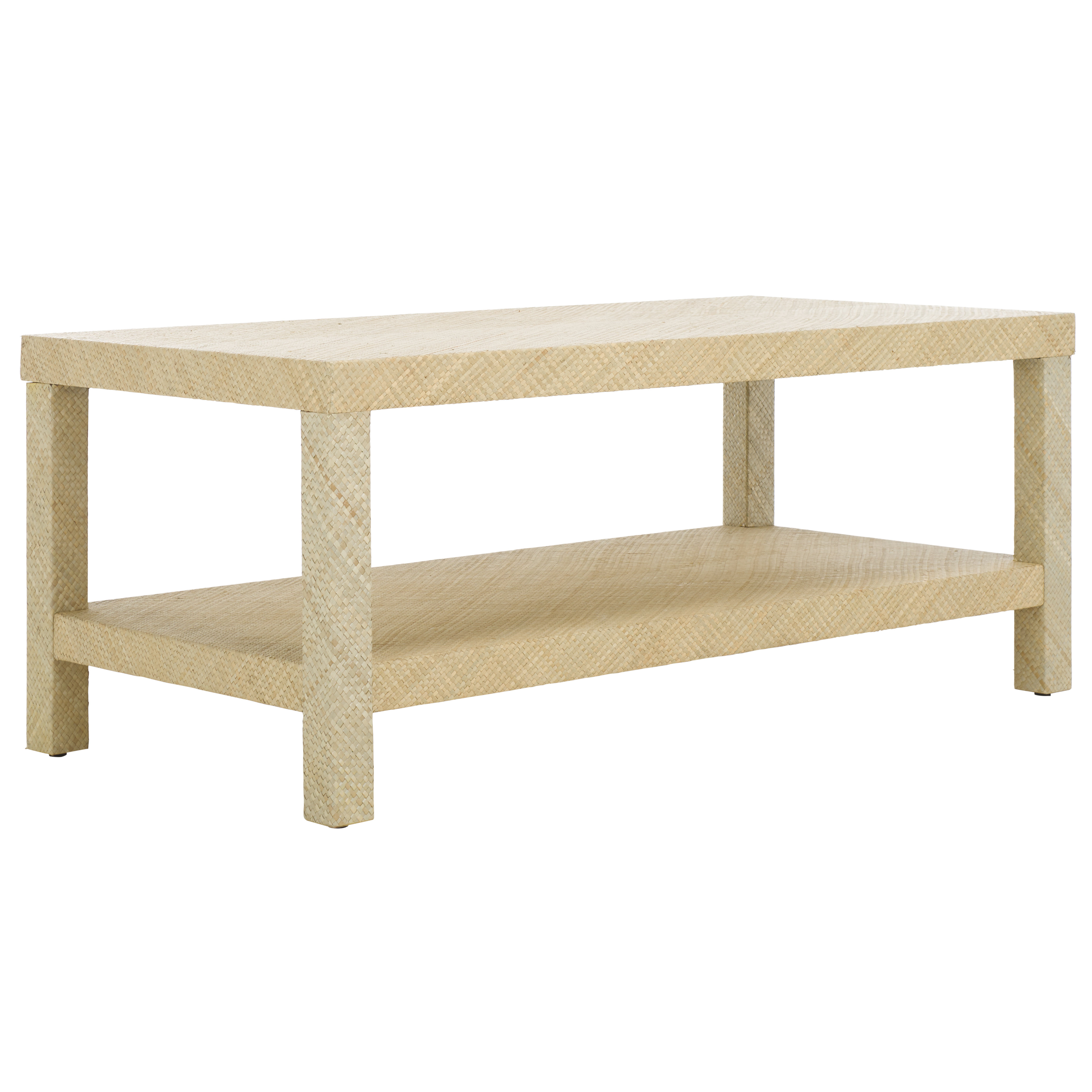 Latitude Run® Nadeau Raffia 2 Shelf Coffee Table & Reviews | Wayfair
