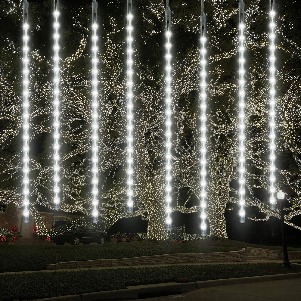 The Holiday Aisle® LED Meteor Shower Rain Lights Waterproof Christmas ... The Holiday Aisle® LED Meteor Shower Rain Lights Waterproof Christmas ...