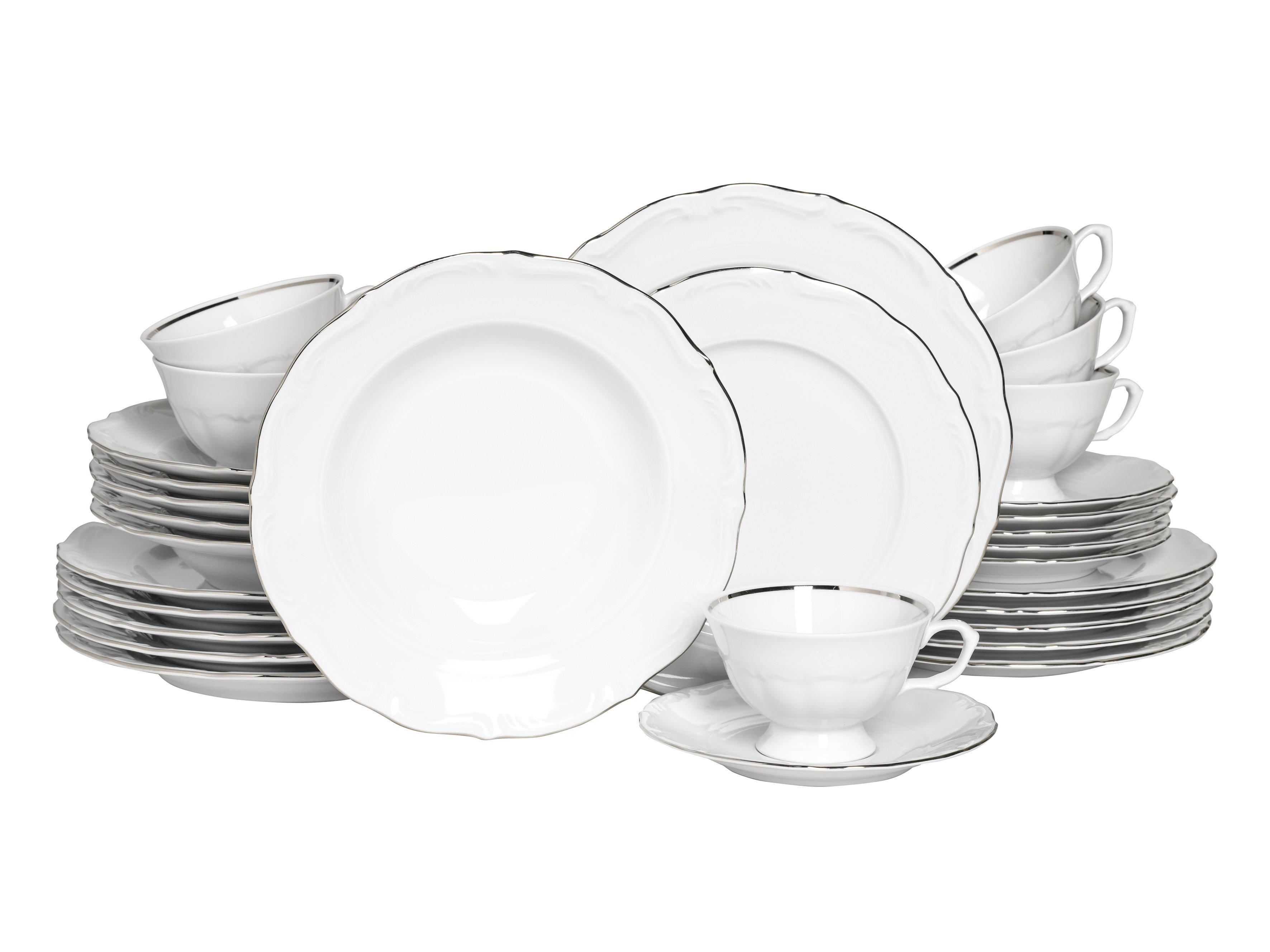 Creatable Maria Theresia 30 Piece Porcelain Dinnerware Set - Service ...