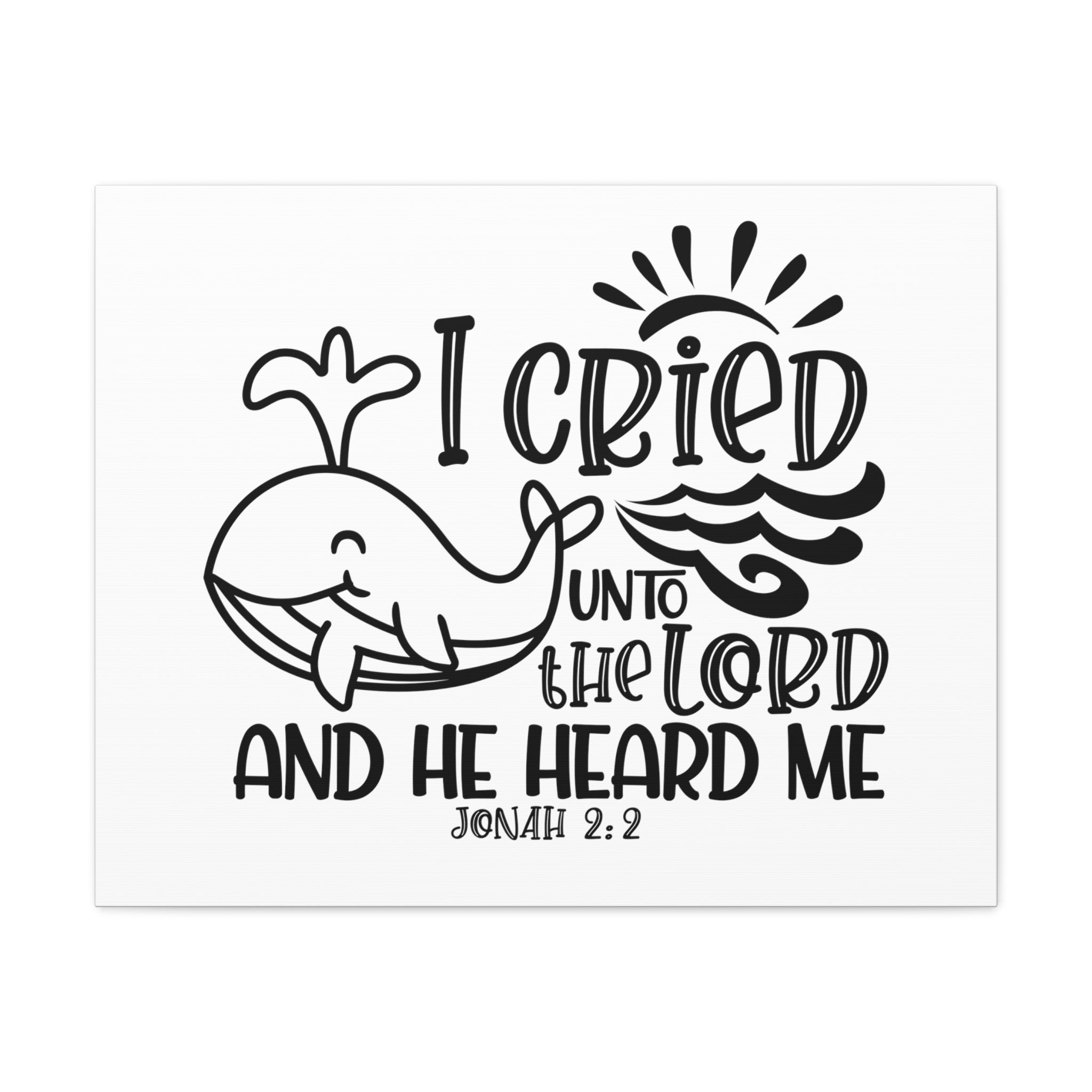 Trinx Jonah 2:2 I Cried Unto the Lord Bible Verse Canvas Christian Wall Art | Wayfair