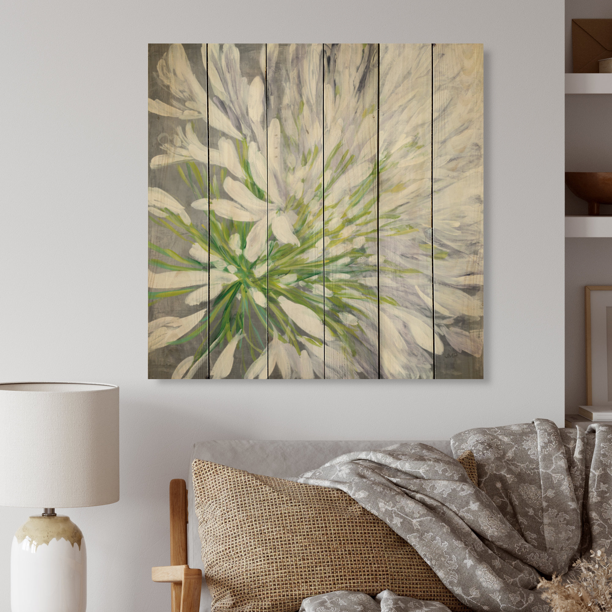 Winston Porter Flower Cleome Splash II - Traditional Wood Wall Art ...