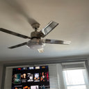 Orren Ellis Tavin 5 - Blade LED Stainless Steel Ceiling Fan with Remote ...